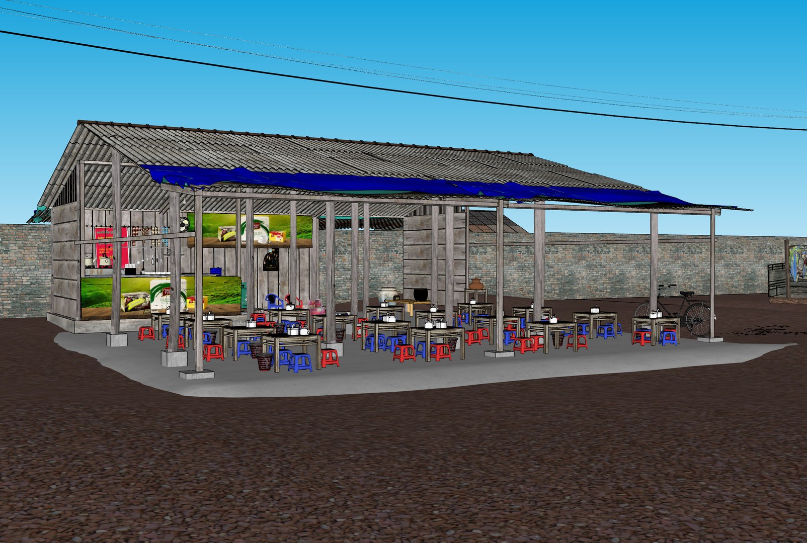 3D MYANMAR TEA SHOP - TurboSquid 2123364