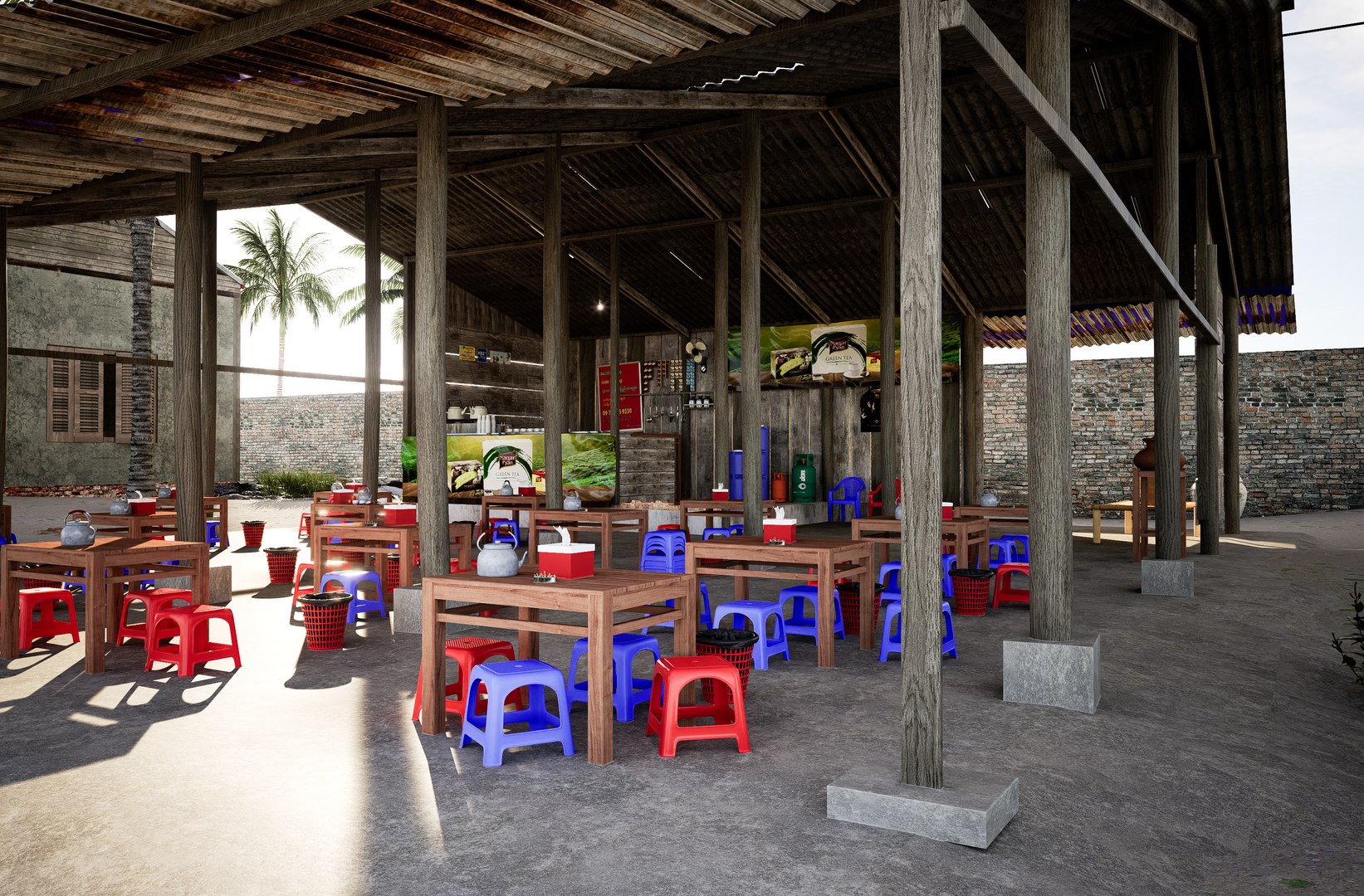 3D MYANMAR TEA SHOP - TurboSquid 2123364