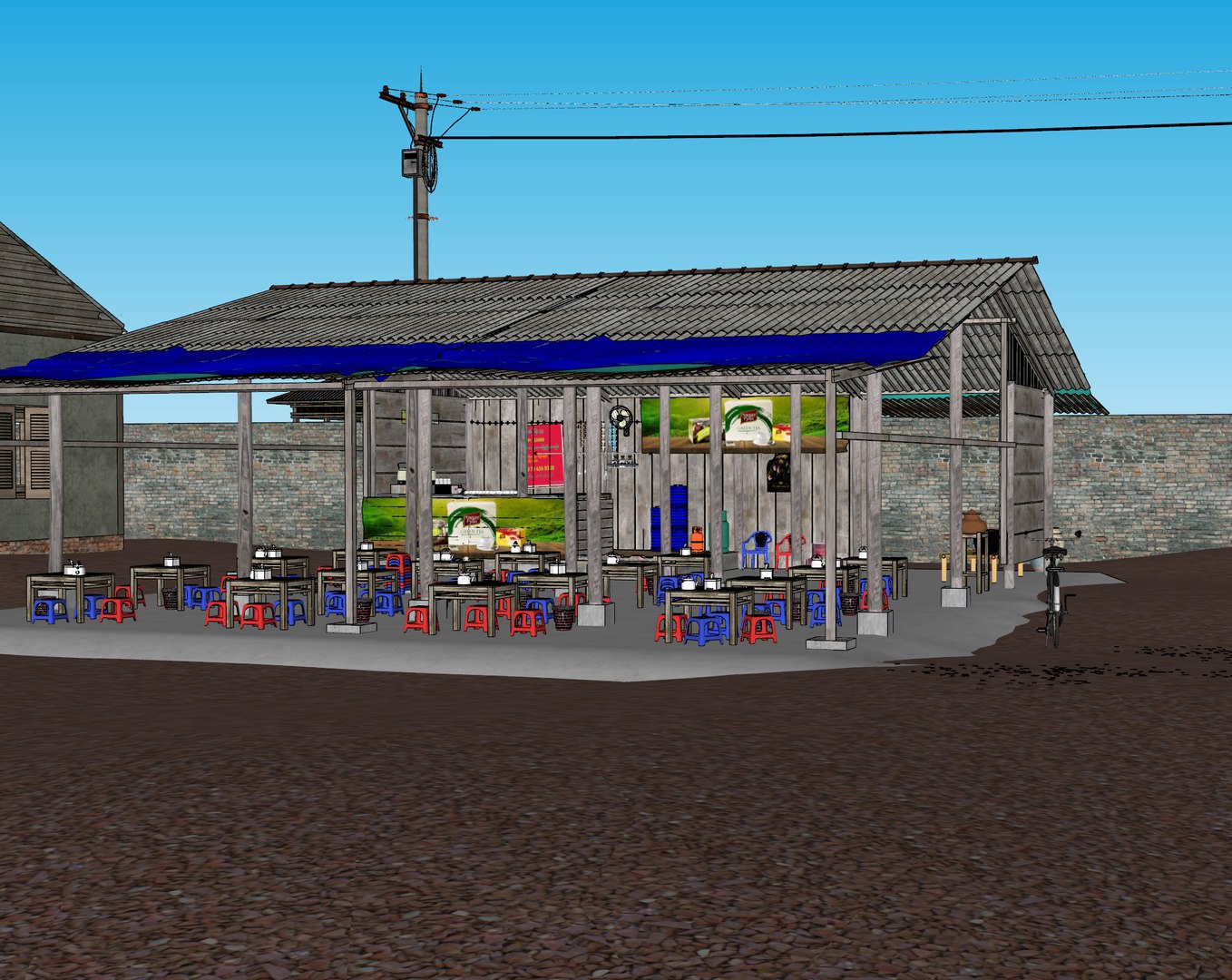 3D MYANMAR TEA SHOP - TurboSquid 2123364