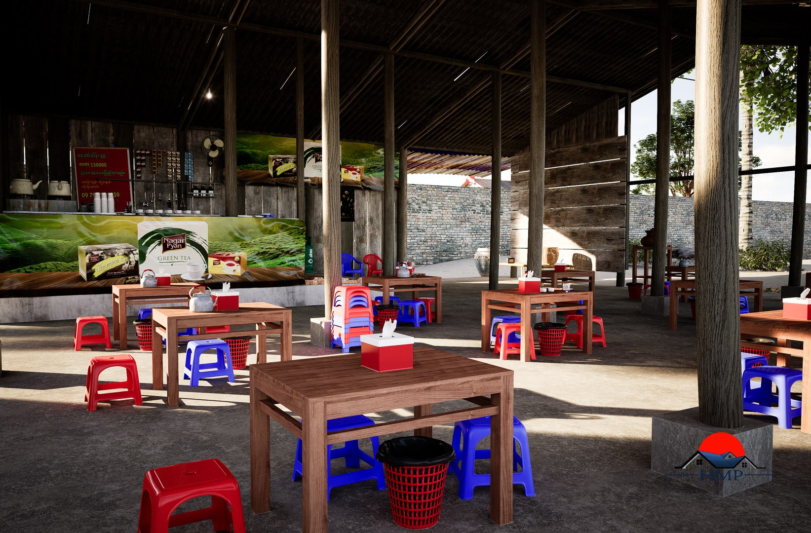 3D MYANMAR TEA SHOP - TurboSquid 2123364