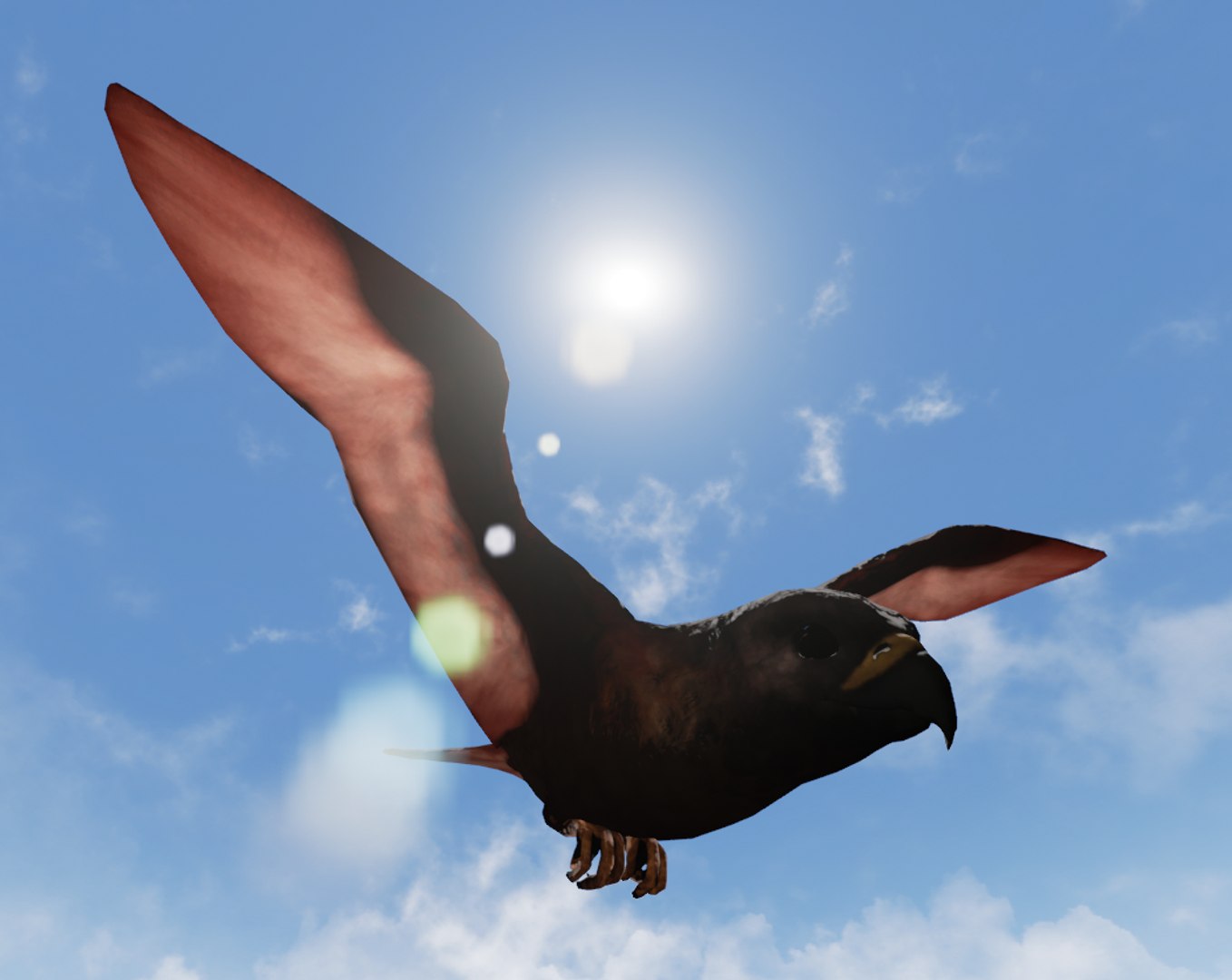 3d Obj Falcon Animations Pray