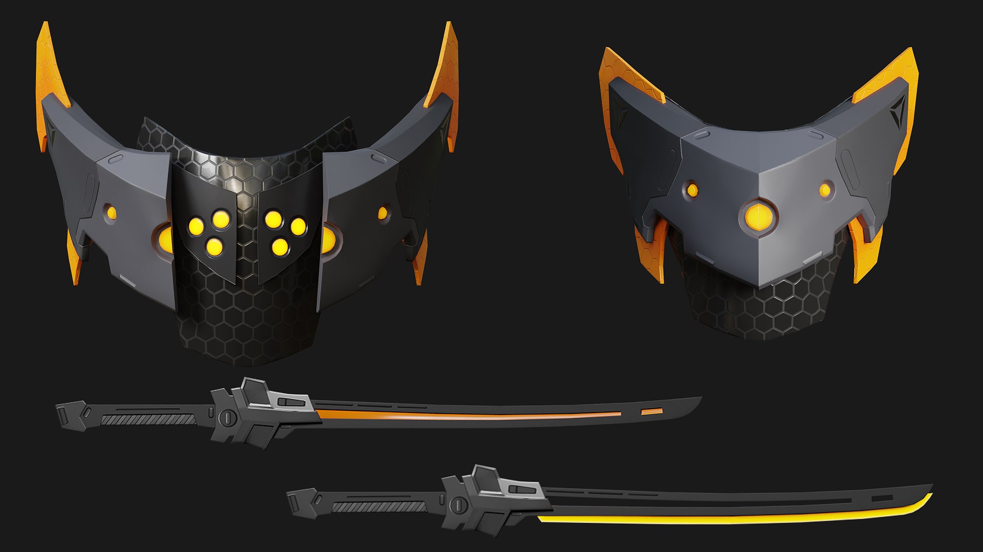 3D Ninja Cyborg Model - TurboSquid 2225999