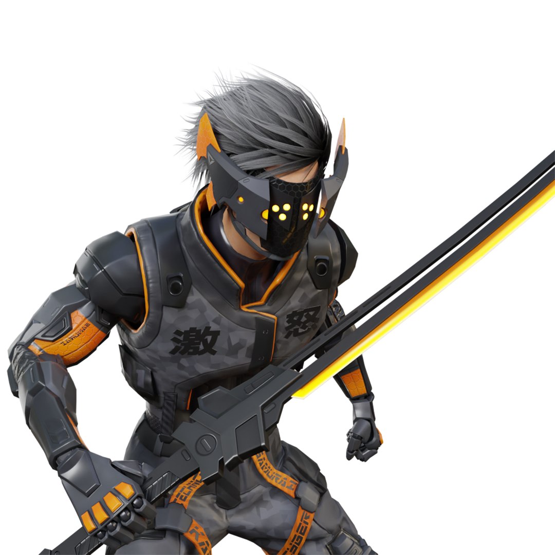 3D Ninja Cyborg Model - TurboSquid 2225999