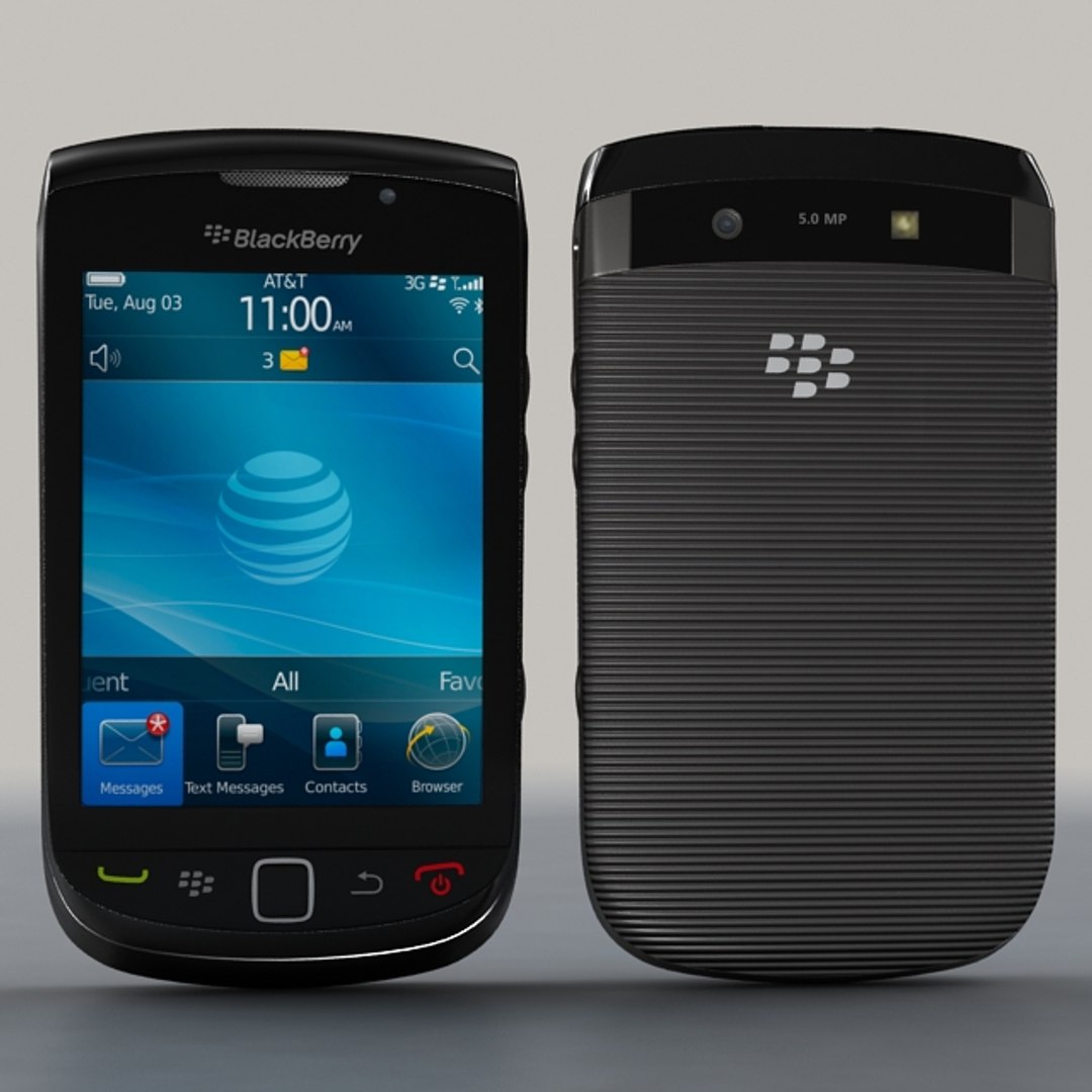 3d model blackberry torch 9800