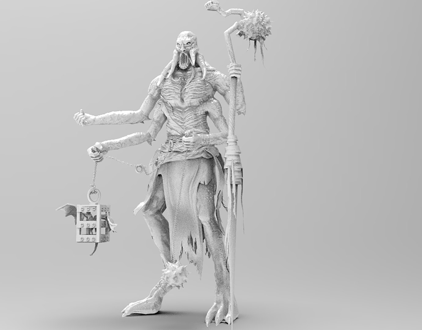 Wizard Monster 3D Model - TurboSquid 2045978