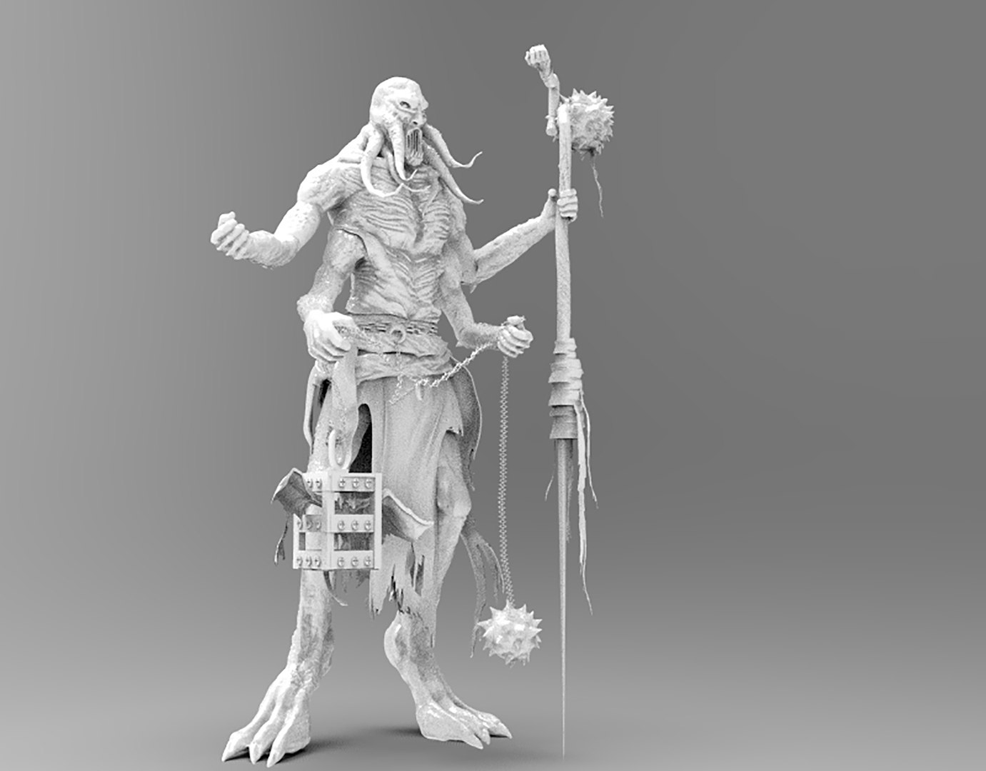 Wizard Monster 3D Model - TurboSquid 2045978