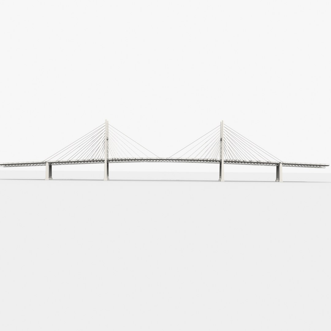 3d Suspended Bridge Bay Model