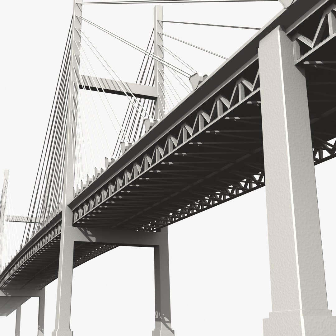 3d Suspended Bridge Bay Model