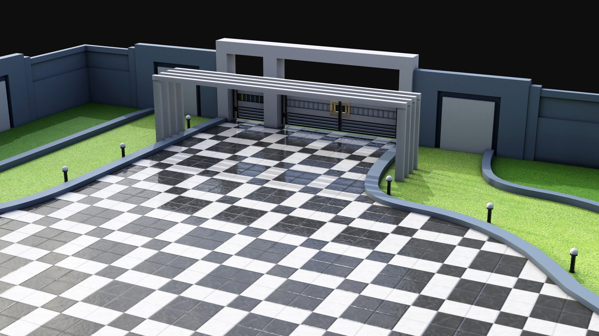 Compound Wall 02 All PBR Unity UE Textures 3D - TurboSquid 2031141