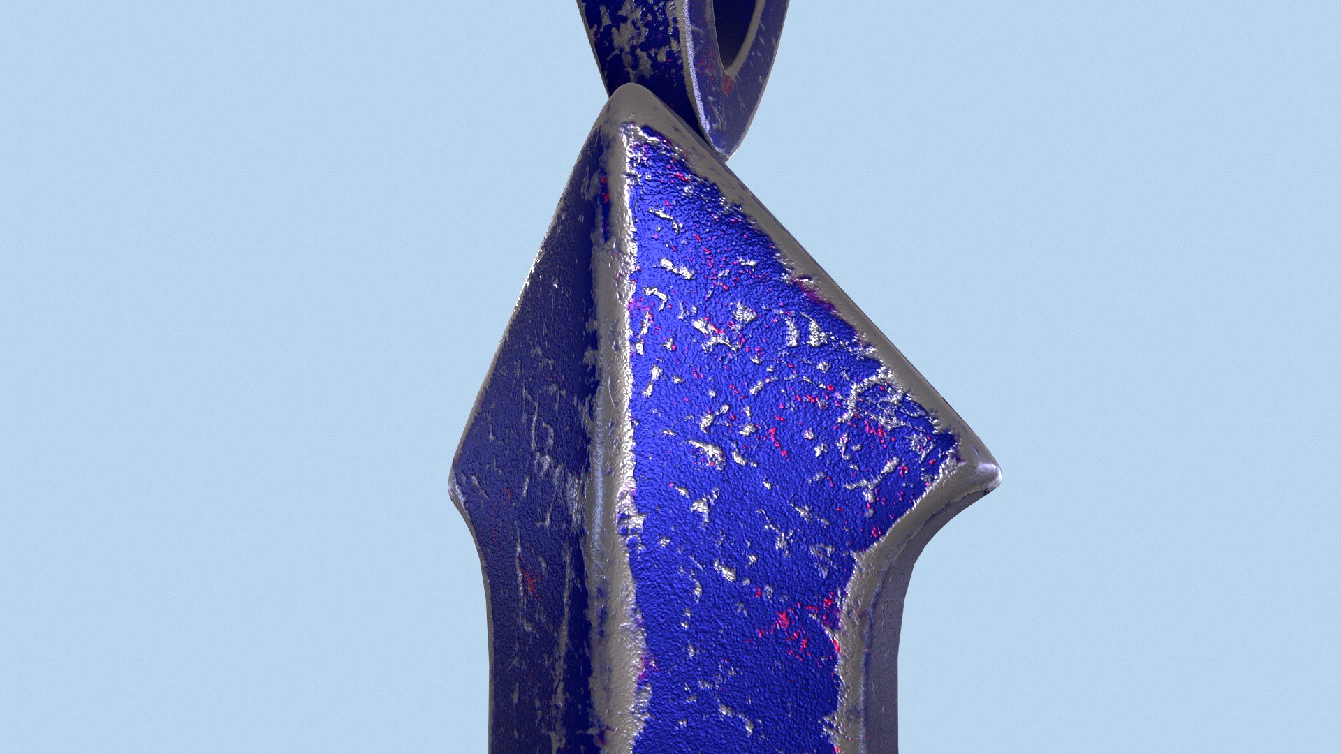 3D Model High-Poly Titanium Arrow-shaped Cross - TurboSquid 2122578