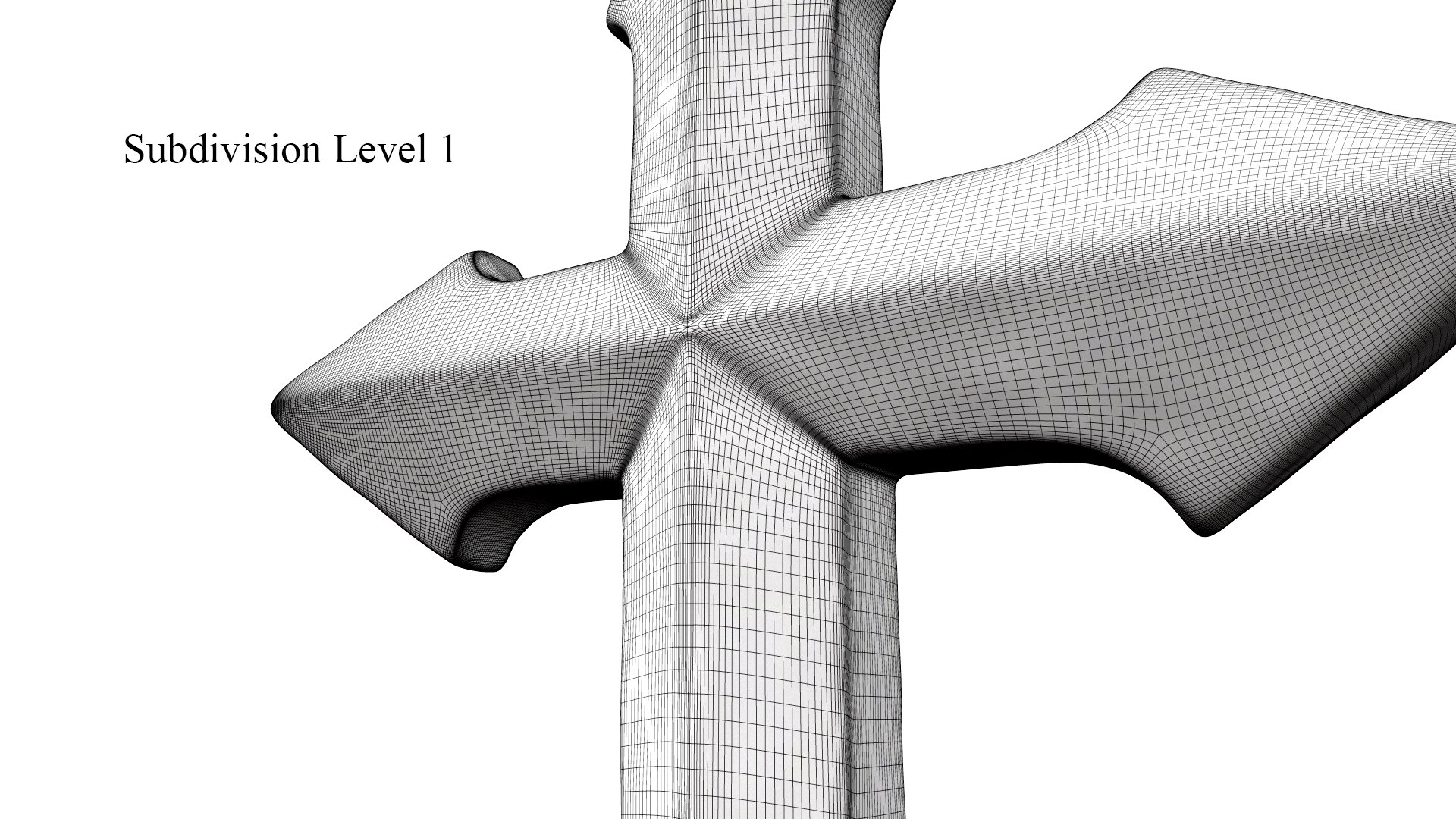 3D Model High-Poly Titanium Arrow-shaped Cross - TurboSquid 2122578