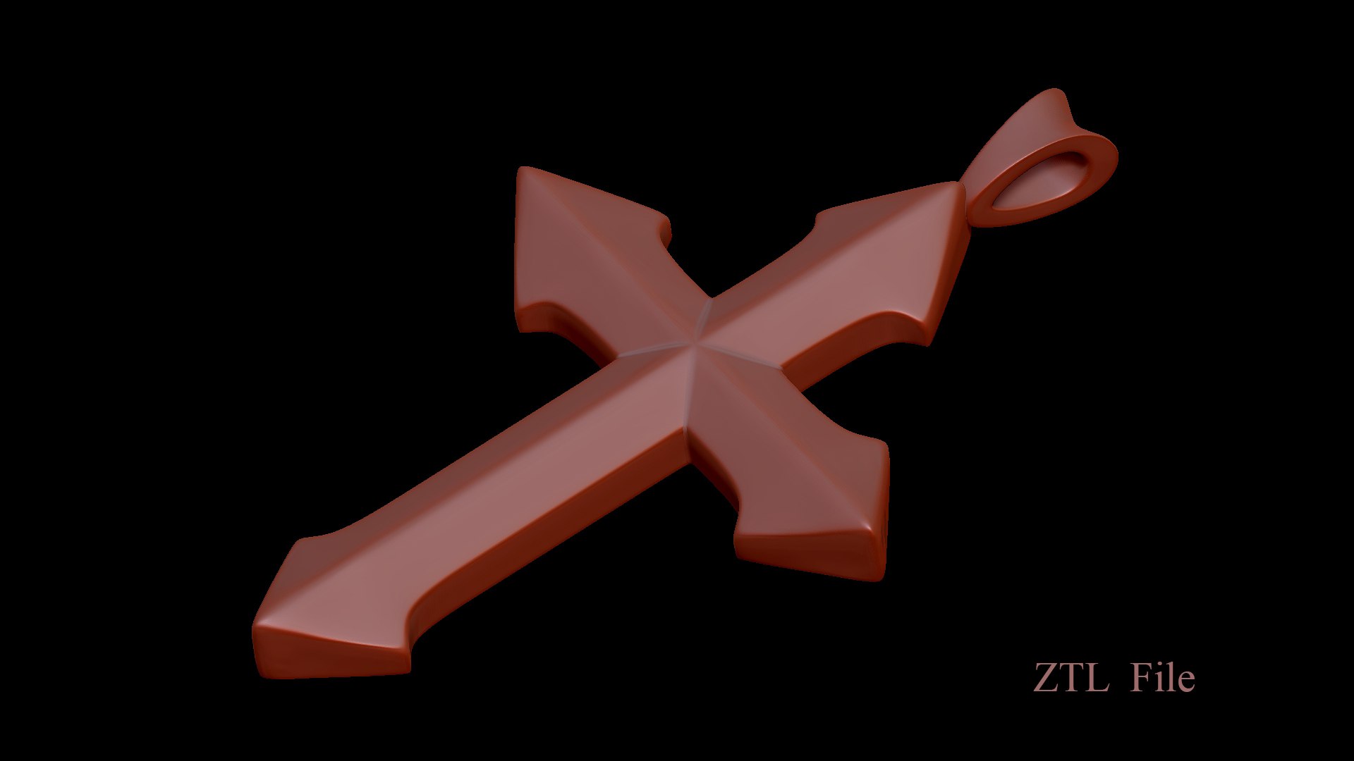 3d Model High Poly Titanium Arrow Shaped Cross Turbosquid 2122578