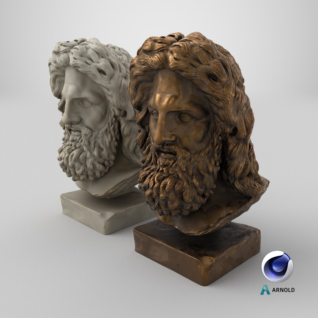 3d Head Zeus Model