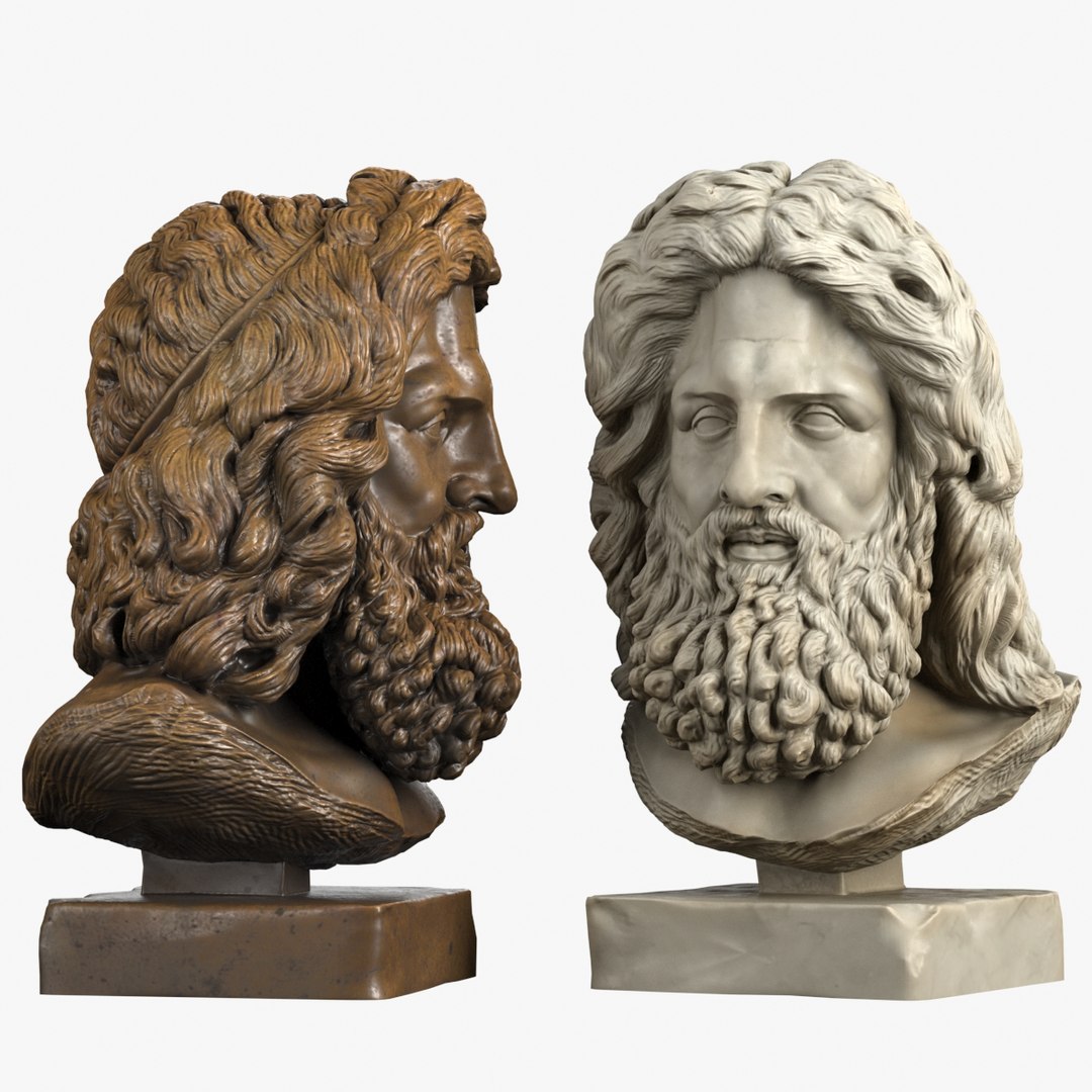 3d head zeus model