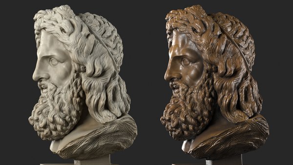 3d head zeus model