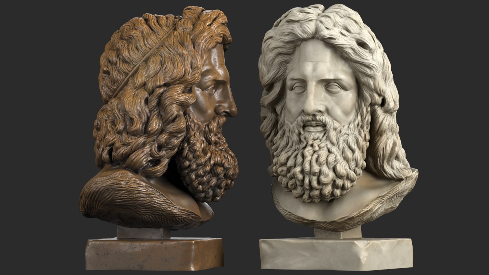 3d head zeus model
