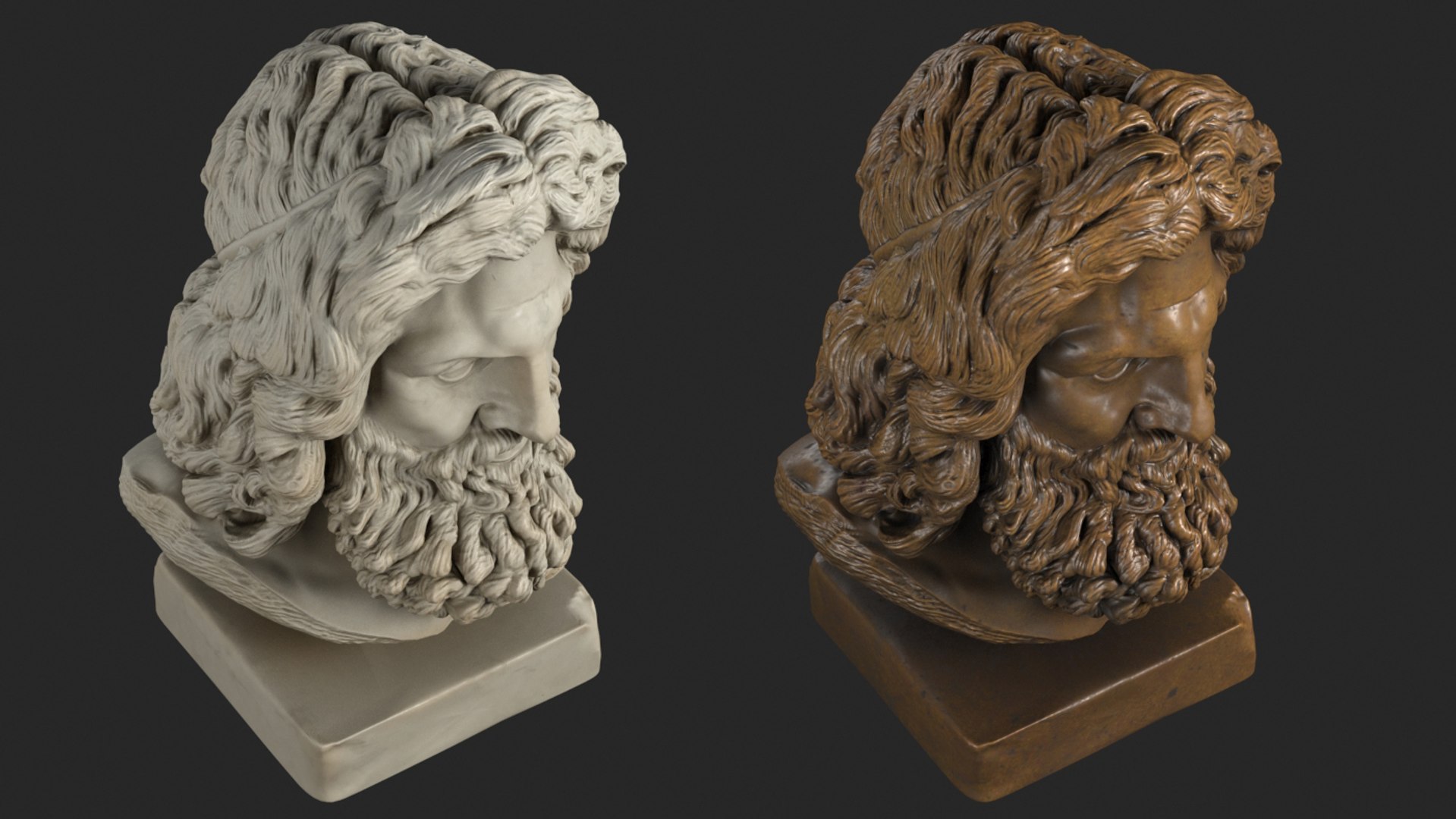 3d Head Zeus Model
