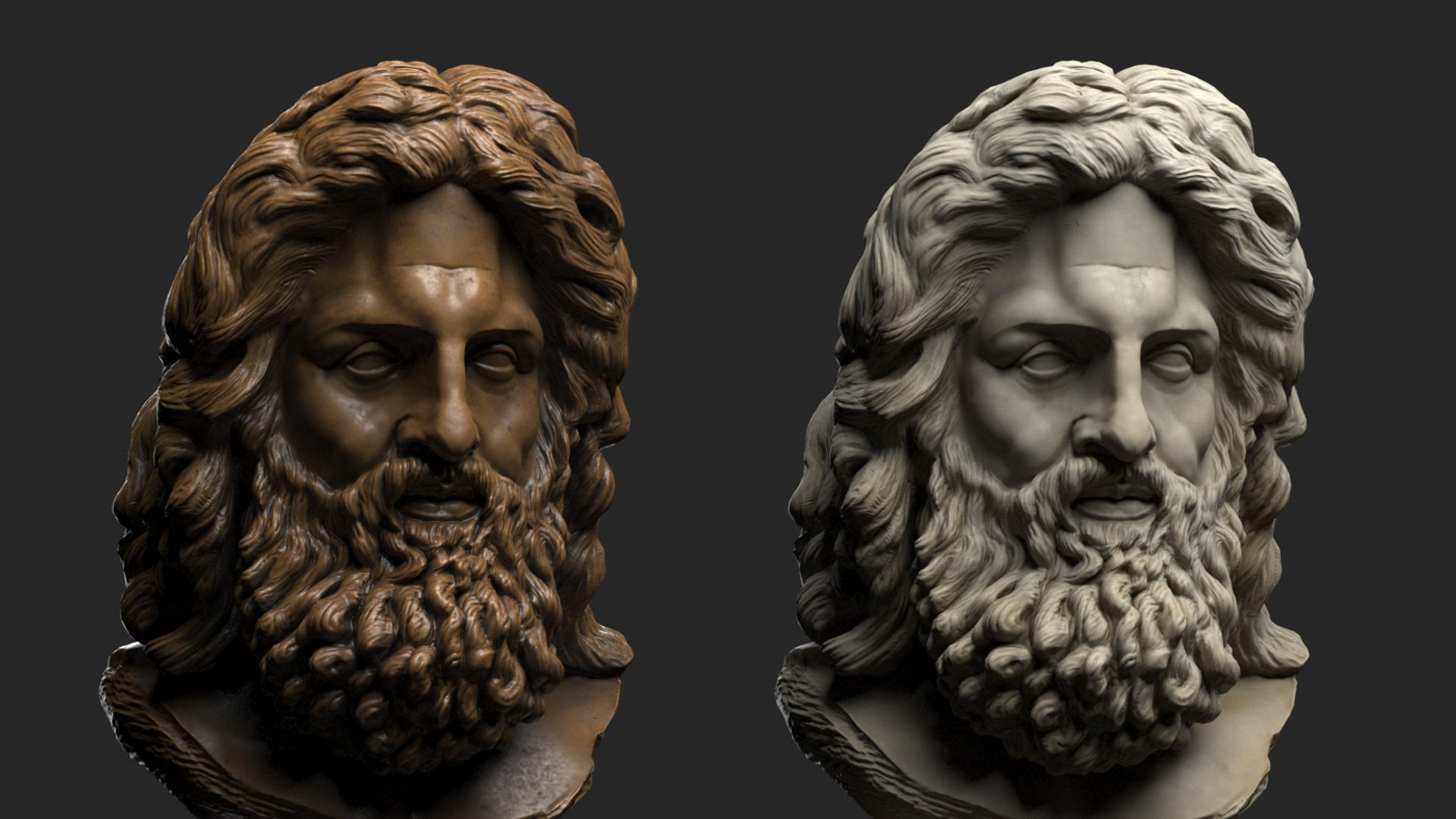 3d Head Zeus Model