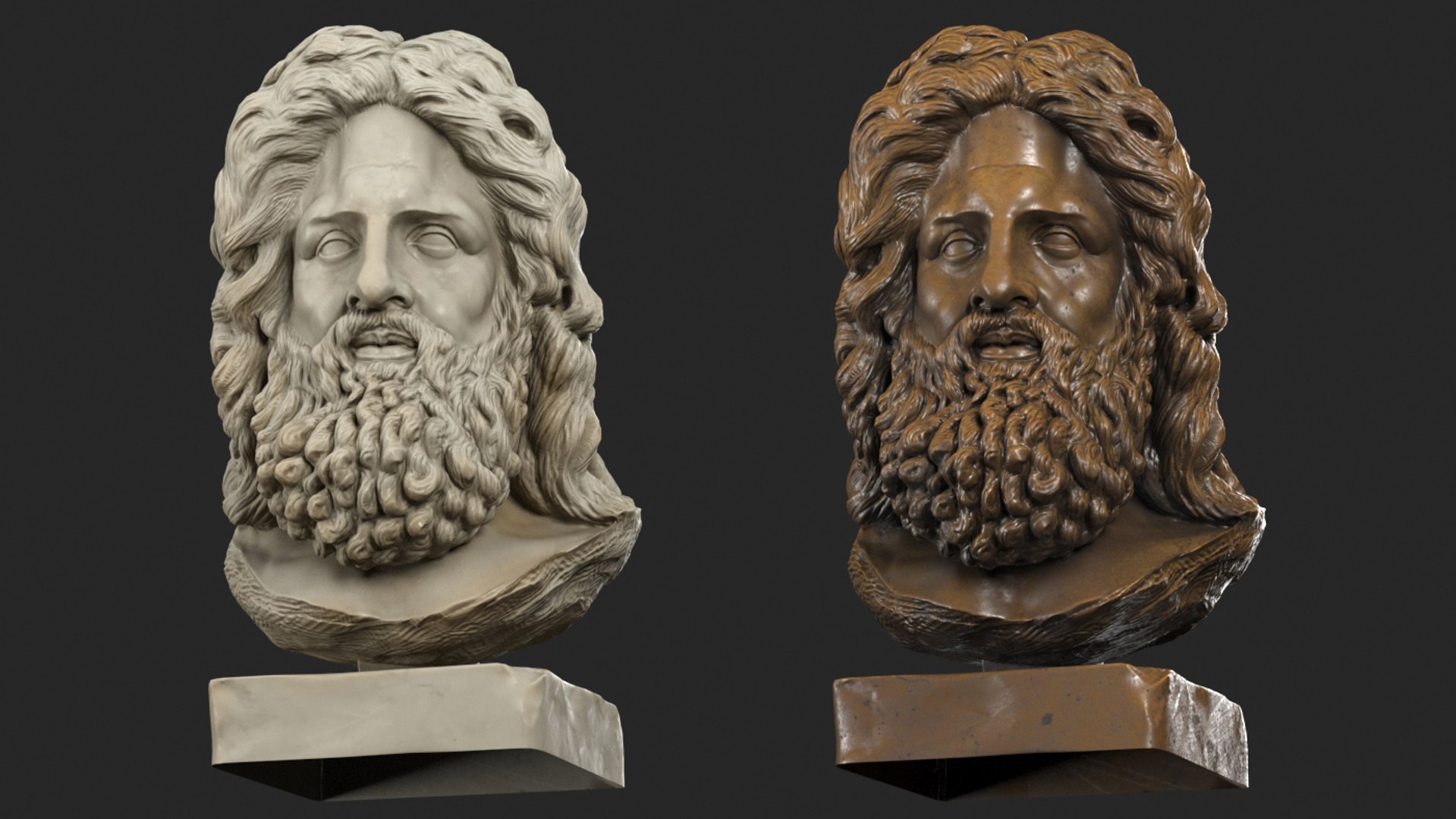 3d Head Zeus Model