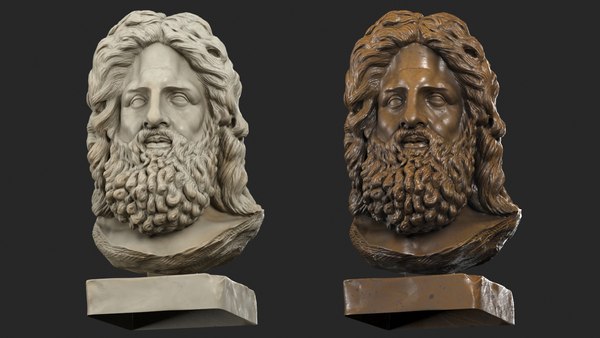 3d head zeus model