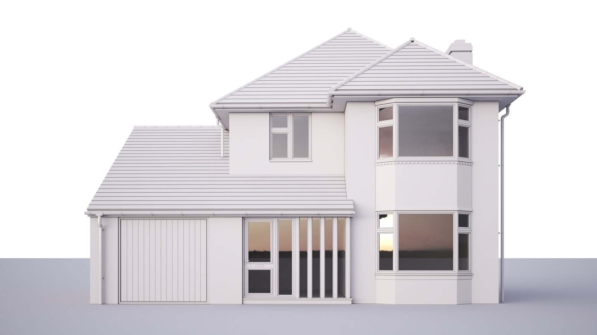 3D British House Queens Edith Way 2 - TurboSquid 2116837