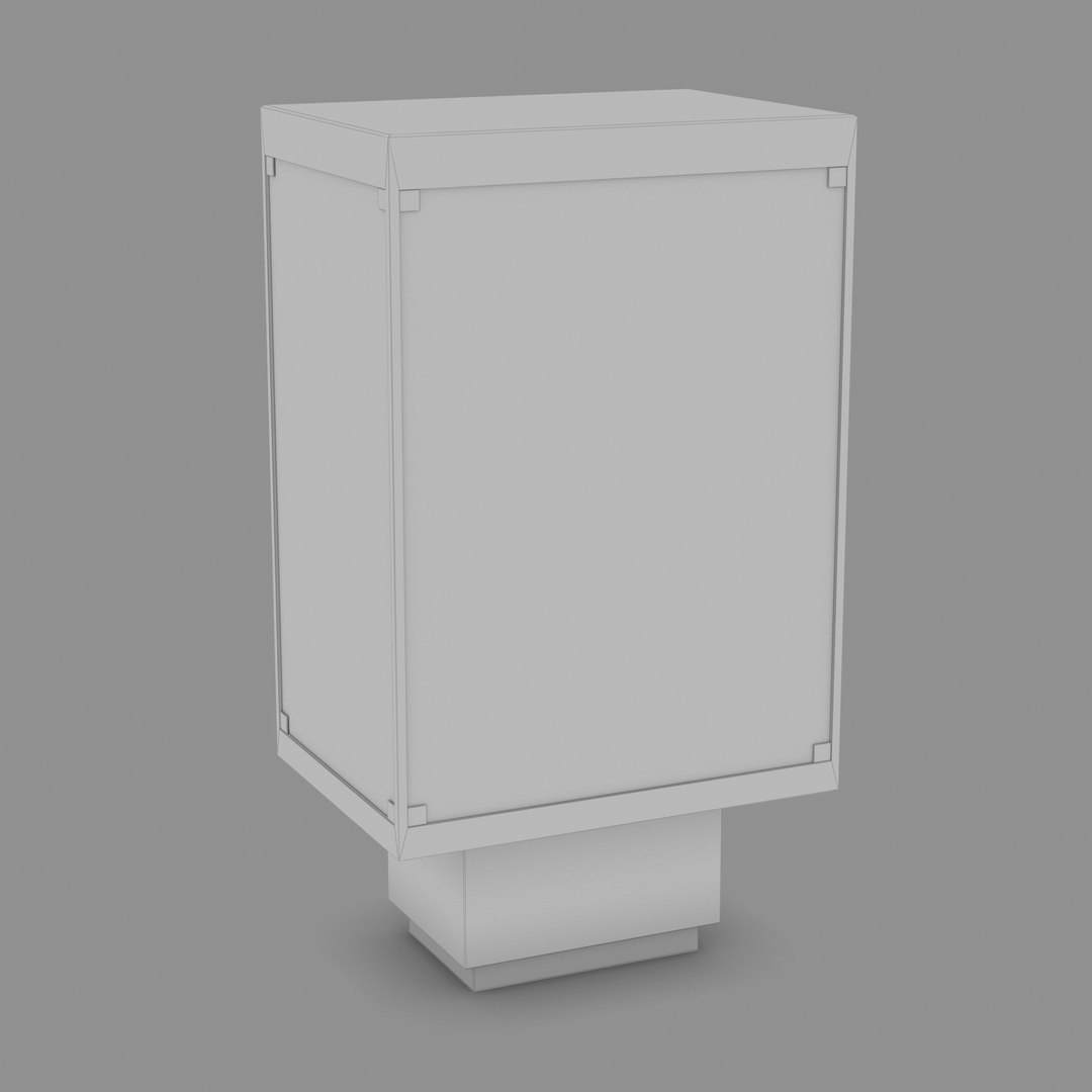 3D Model Glass Box Display - TurboSquid 1717026