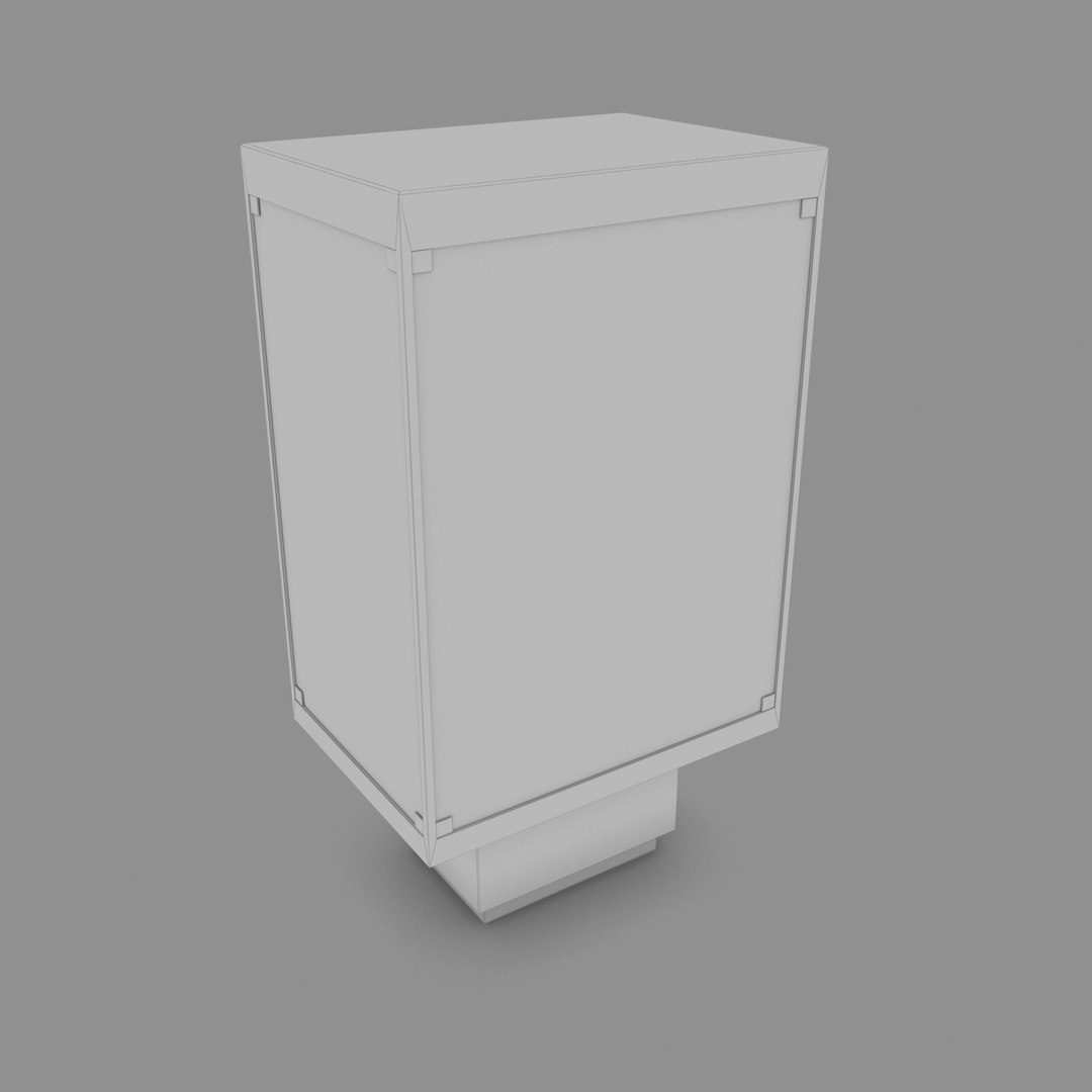 3D Model Glass Box Display - TurboSquid 1717026