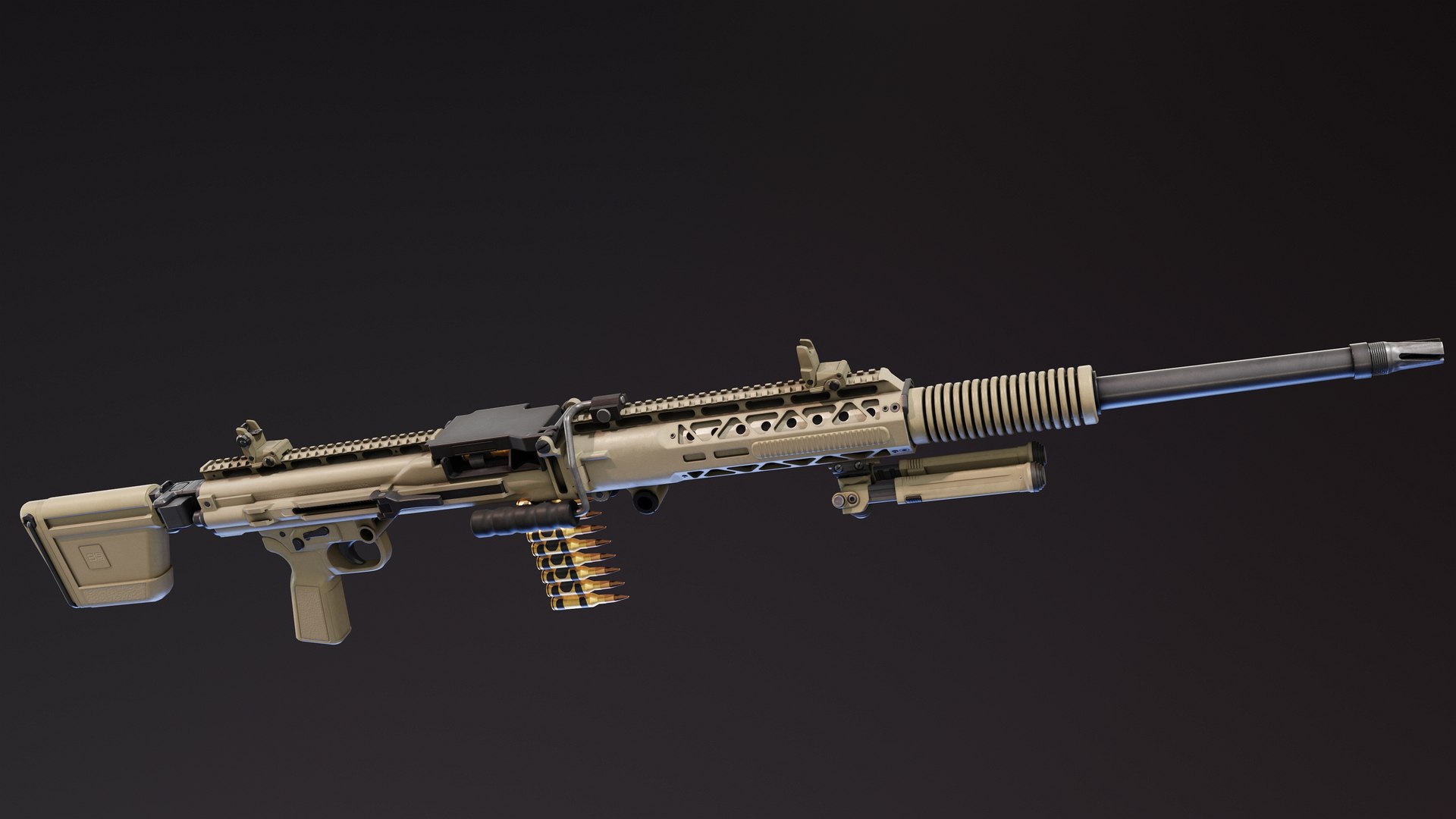 REAPR Machine Gun Model - TurboSquid 2320040
