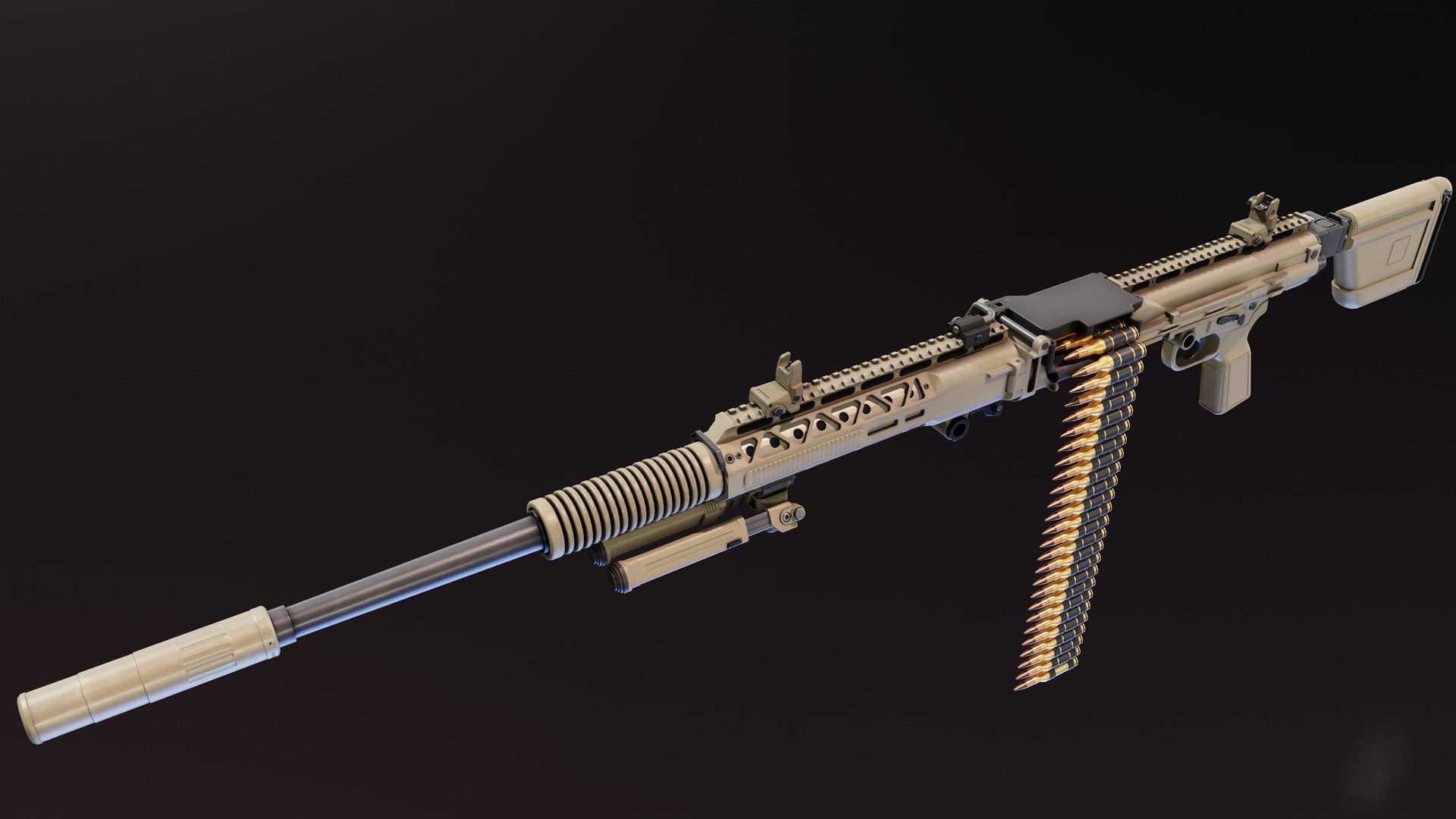 REAPR Machine Gun Model - TurboSquid 2320040