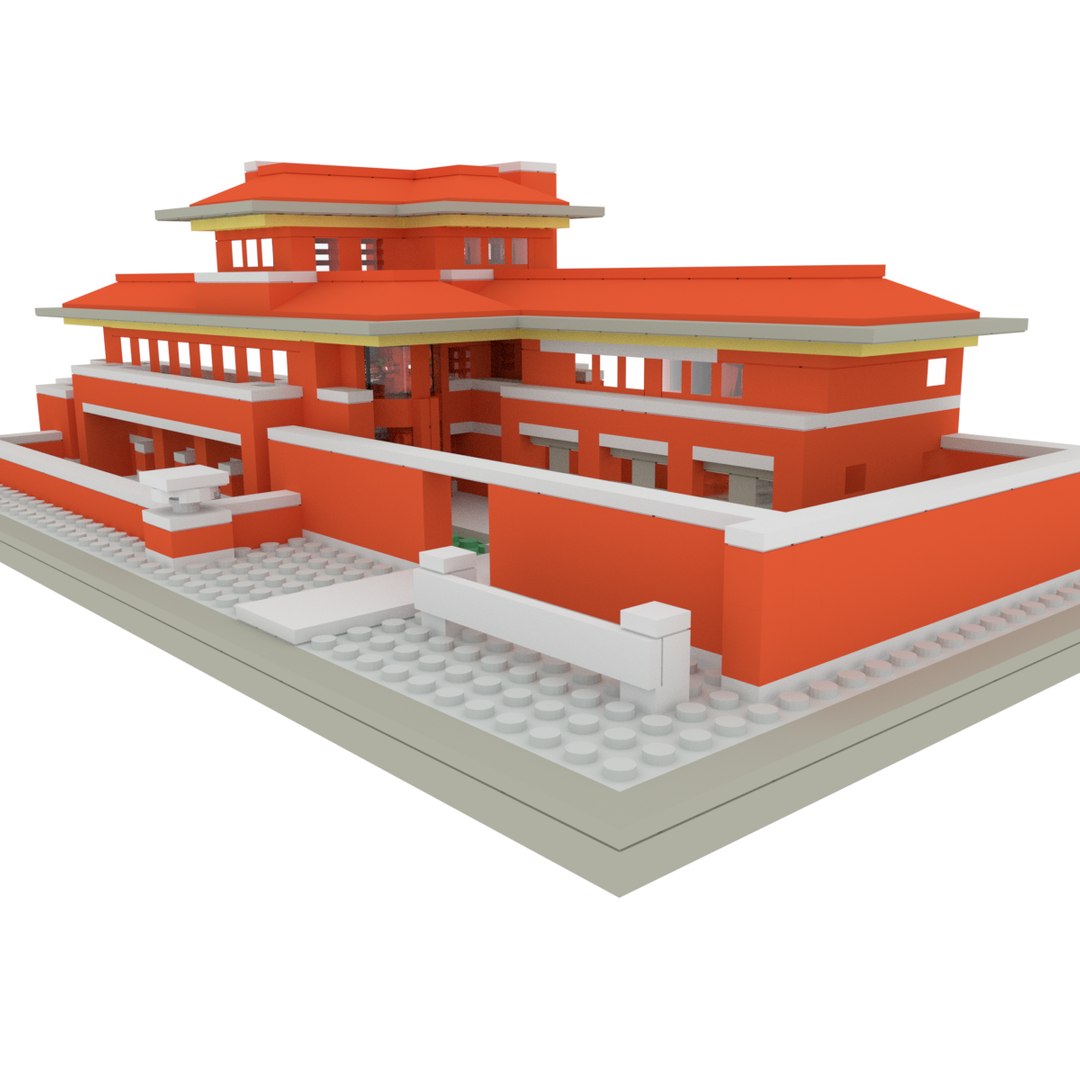 Lego Robie House 3d 3ds