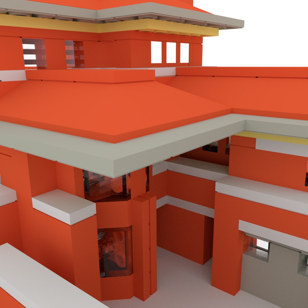 Lego Robie House 3d 3ds