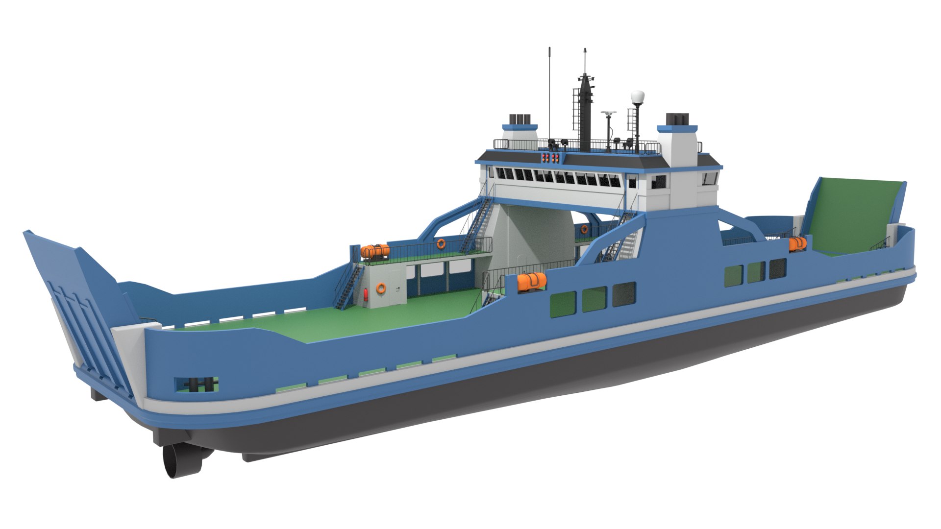 3D original car ferry model - TurboSquid 1495249