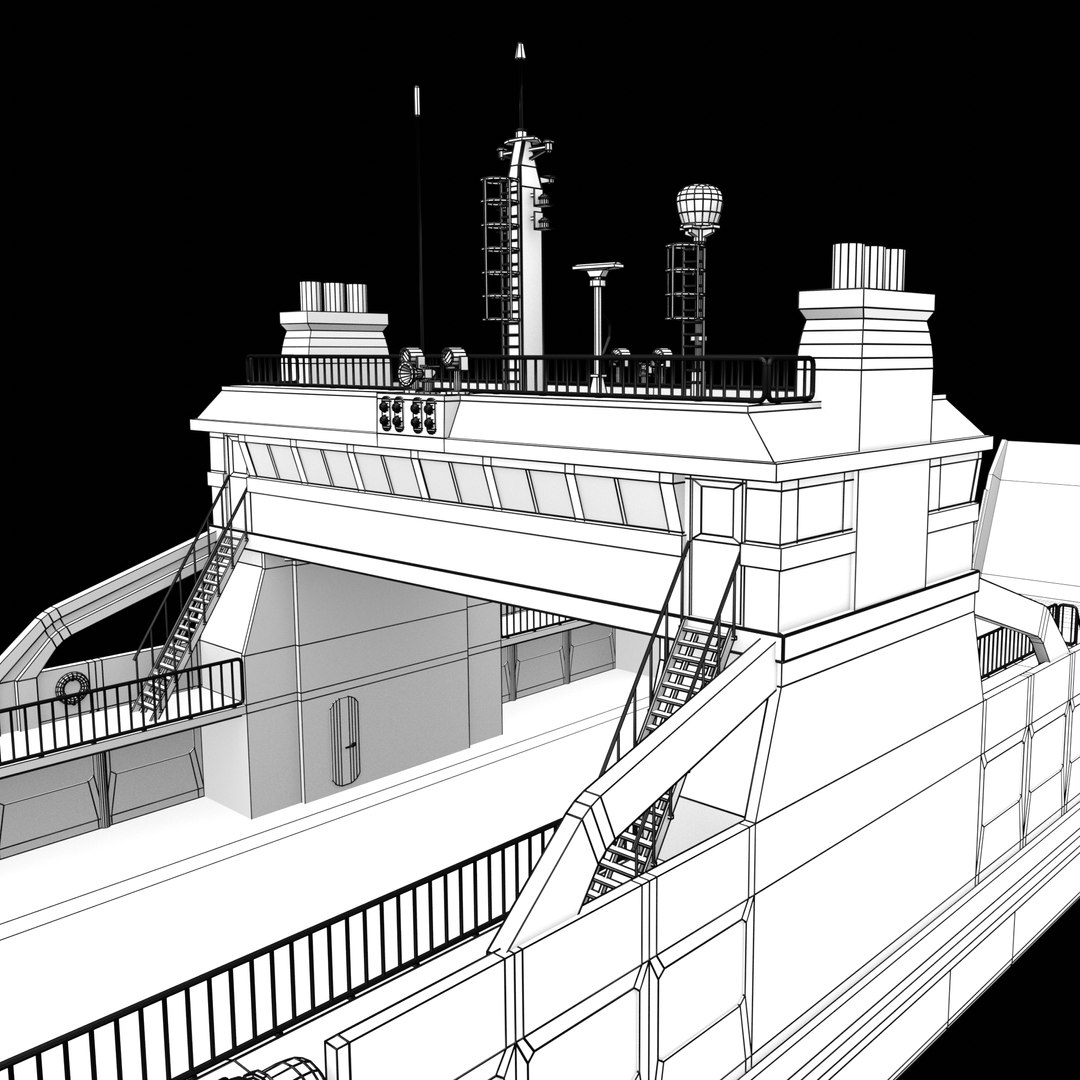 3D original car ferry model - TurboSquid 1495249