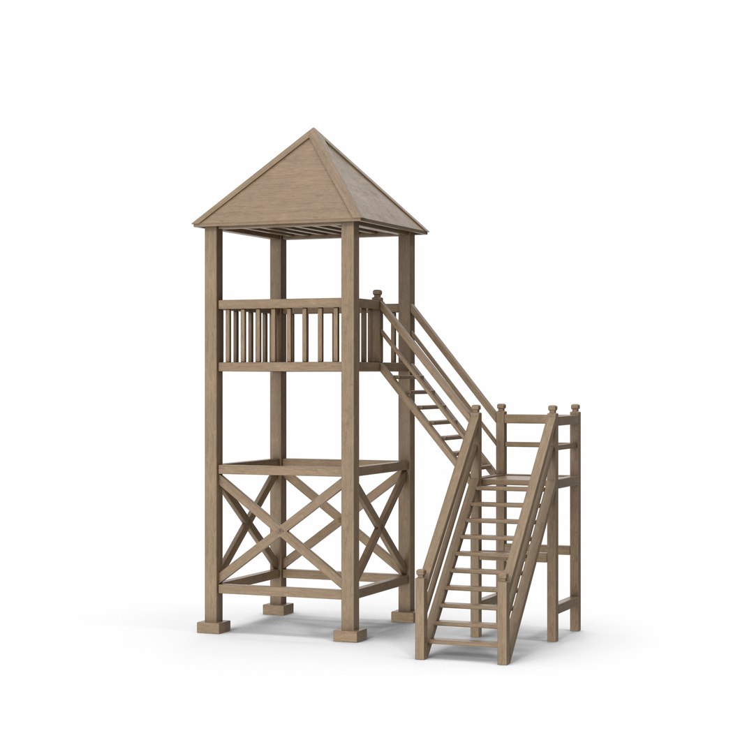 Wooden Guard Tower 3D - TurboSquid 2174099