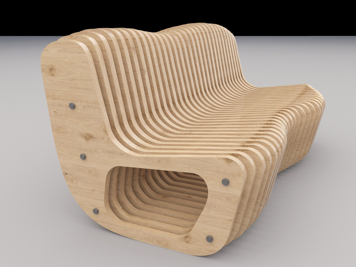 3D Organic Wooden Sofa Modeling Model - TurboSquid 1860424