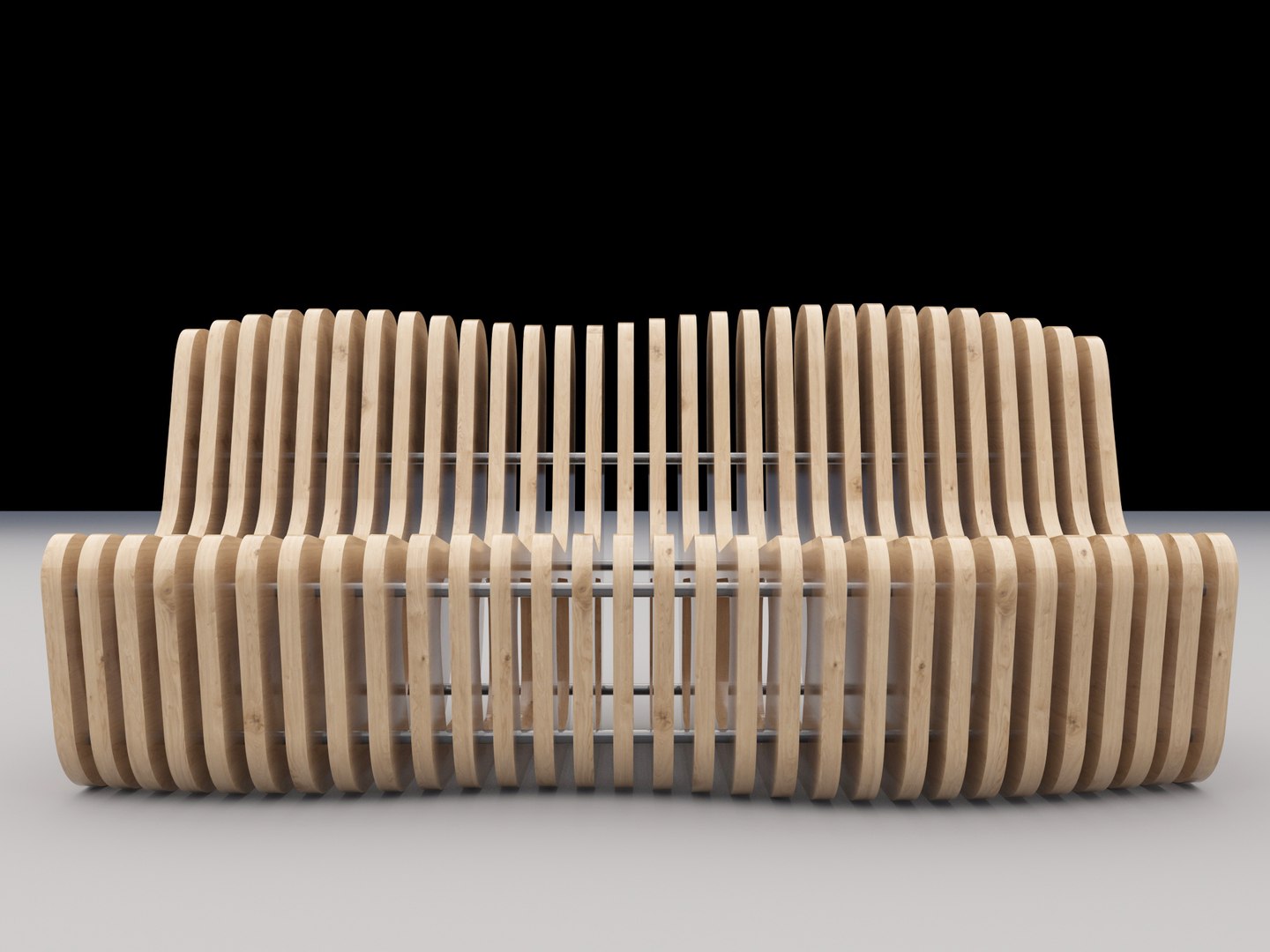 3D Organic Wooden Sofa Modeling Model - TurboSquid 1860424