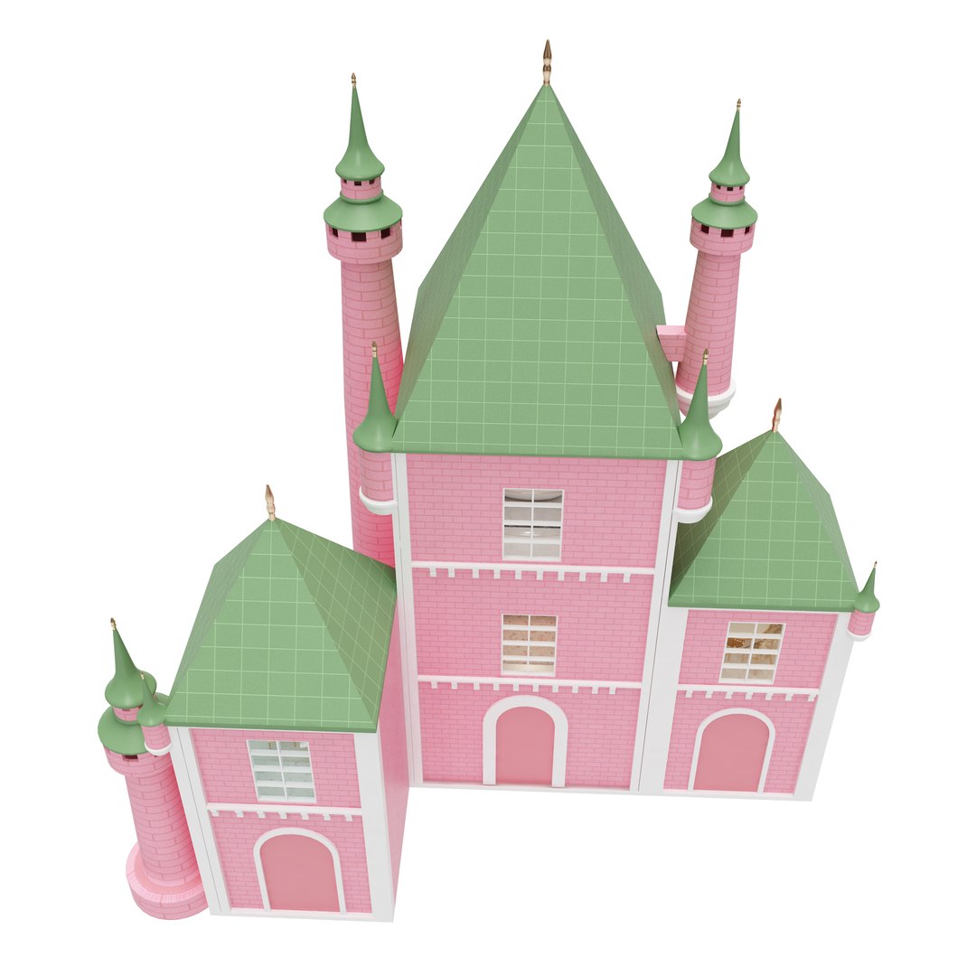 Princesses Castle Dollhouse 3D Model - TurboSquid 1481395