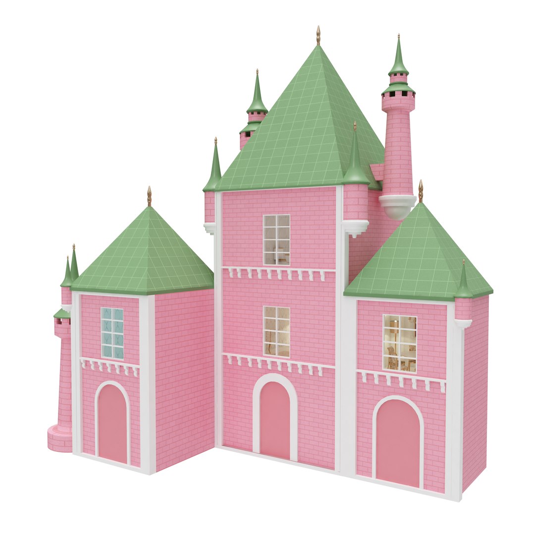 Princesses Castle Dollhouse 3D Model - TurboSquid 1481395