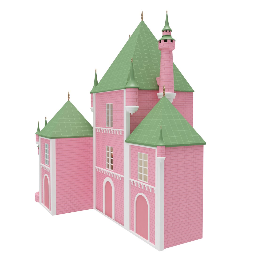 Princesses Castle Dollhouse 3D Model - TurboSquid 1481395