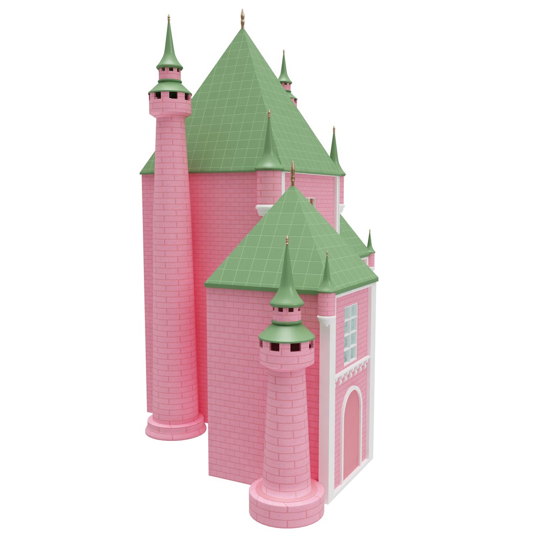 Princesses Castle Dollhouse 3D Model - TurboSquid 1481395