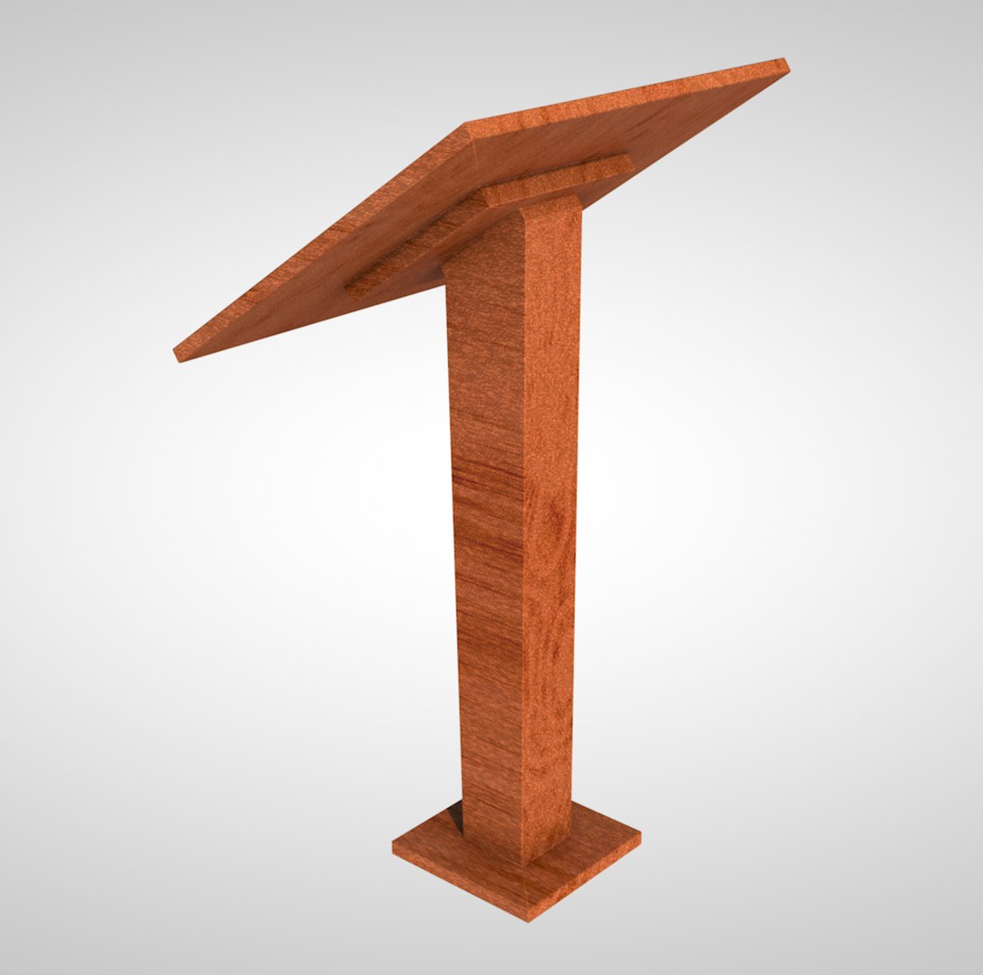 Speech Podium 3D Model - TurboSquid 1399279