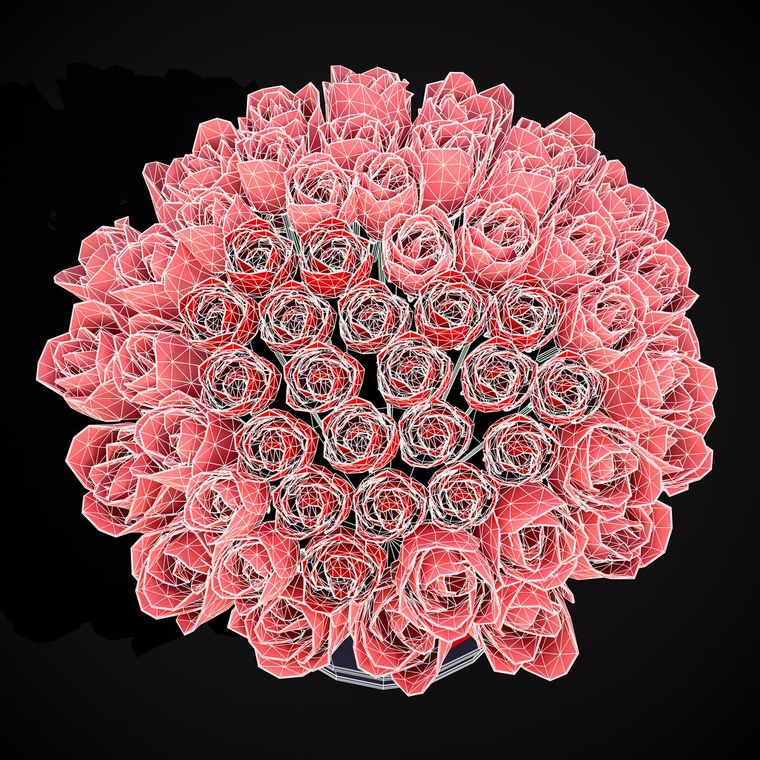 Roses Tin Red and Pink 3D model - TurboSquid 2177179