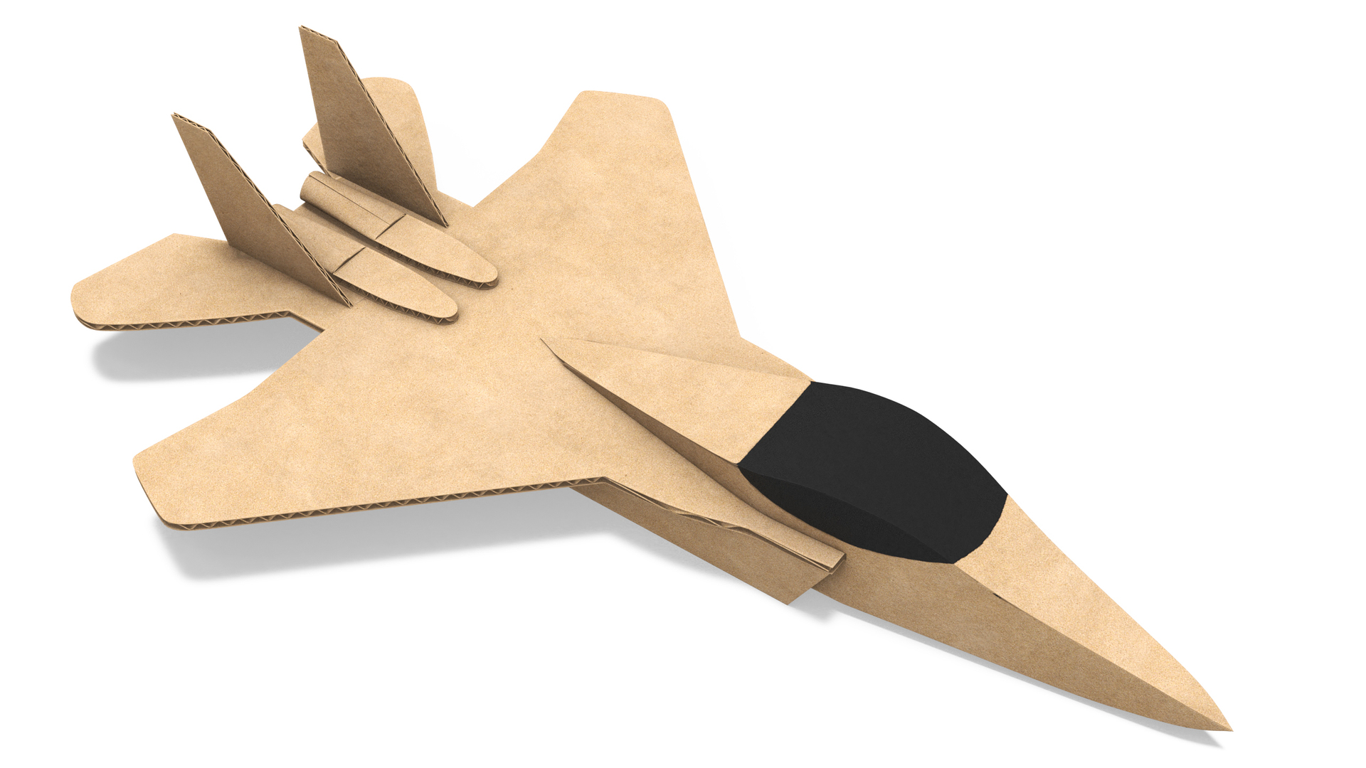 modelo 3d Avión de combate de cartón - TurboSquid 2216631