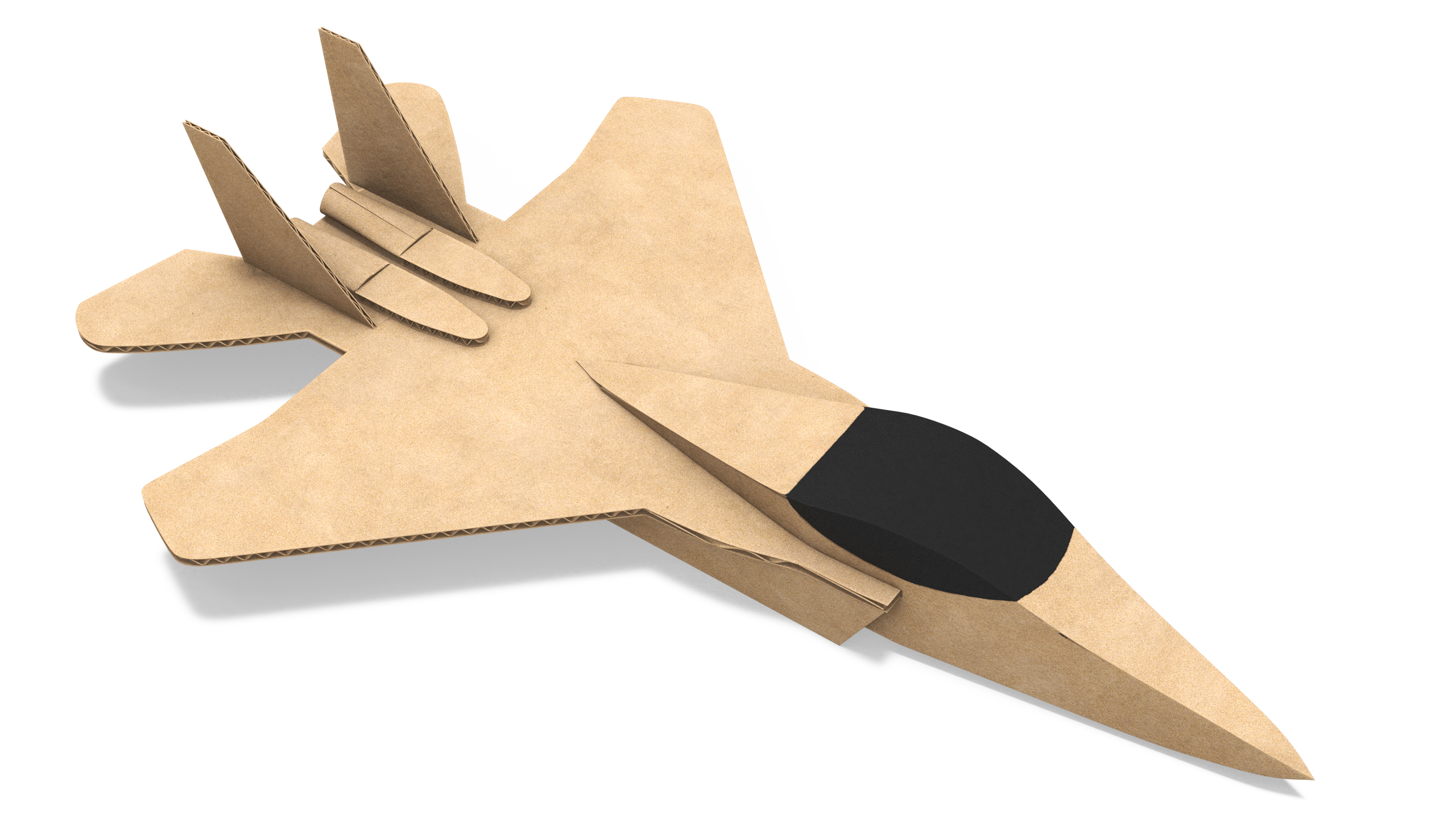 modelo 3d Avión de combate de cartón - TurboSquid 2216631