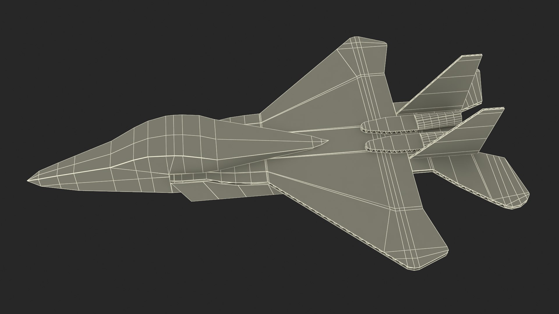 Cardboard Jet Fighter 3D Model - TurboSquid 2216631