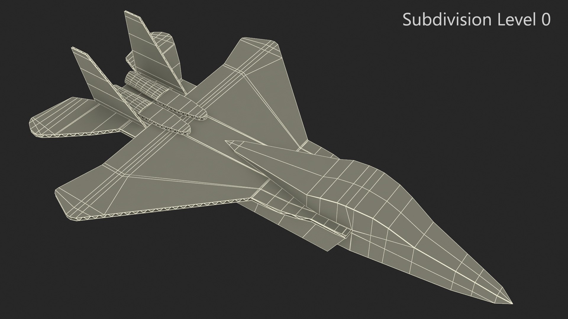 Cardboard Jet Fighter 3D Model - TurboSquid 2216631