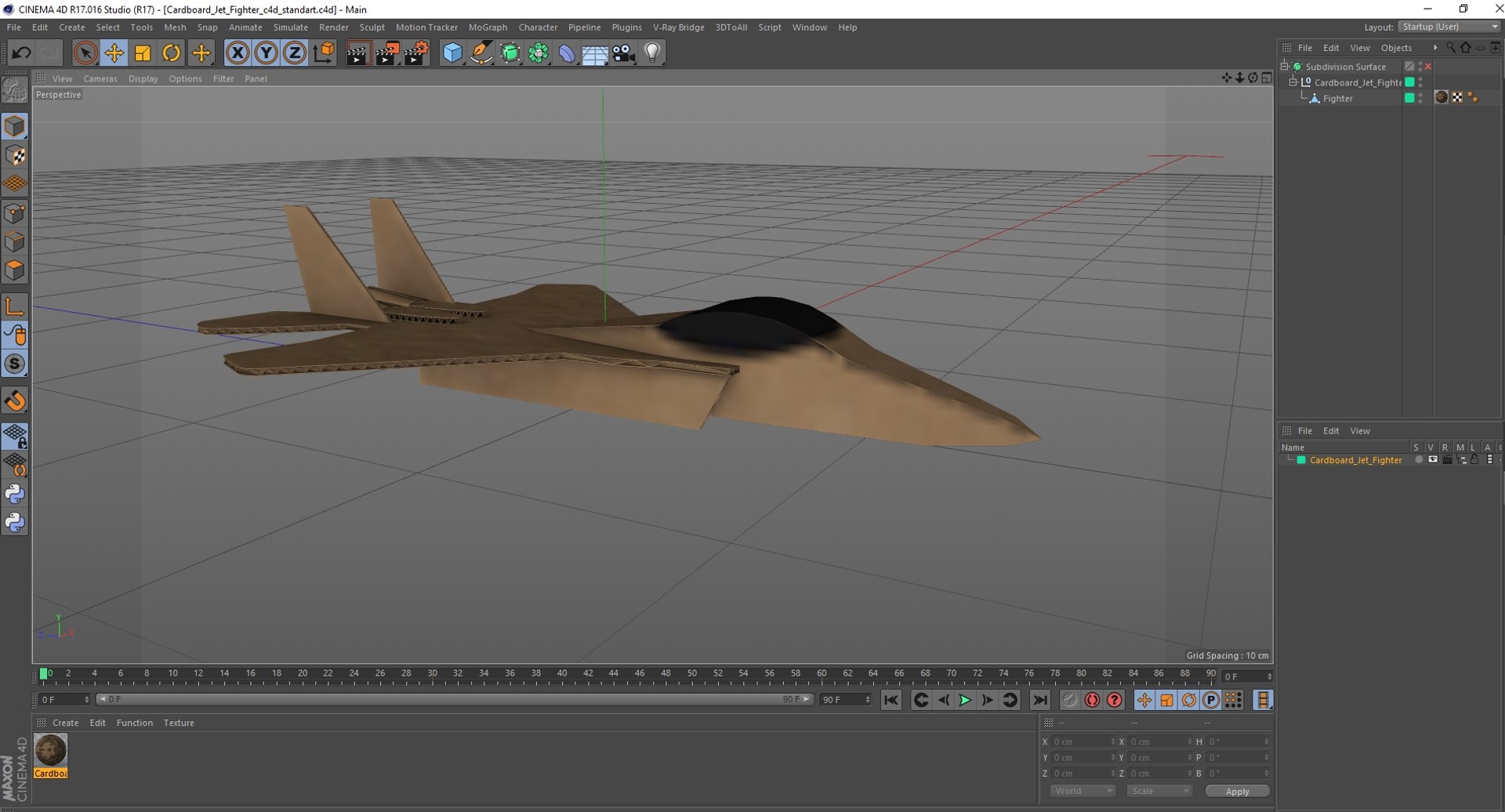 Cardboard Jet Fighter 3D Model - TurboSquid 2216631
