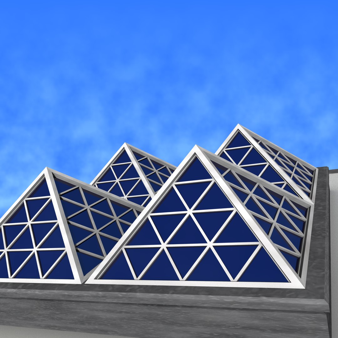 3d Curved Office Building Model