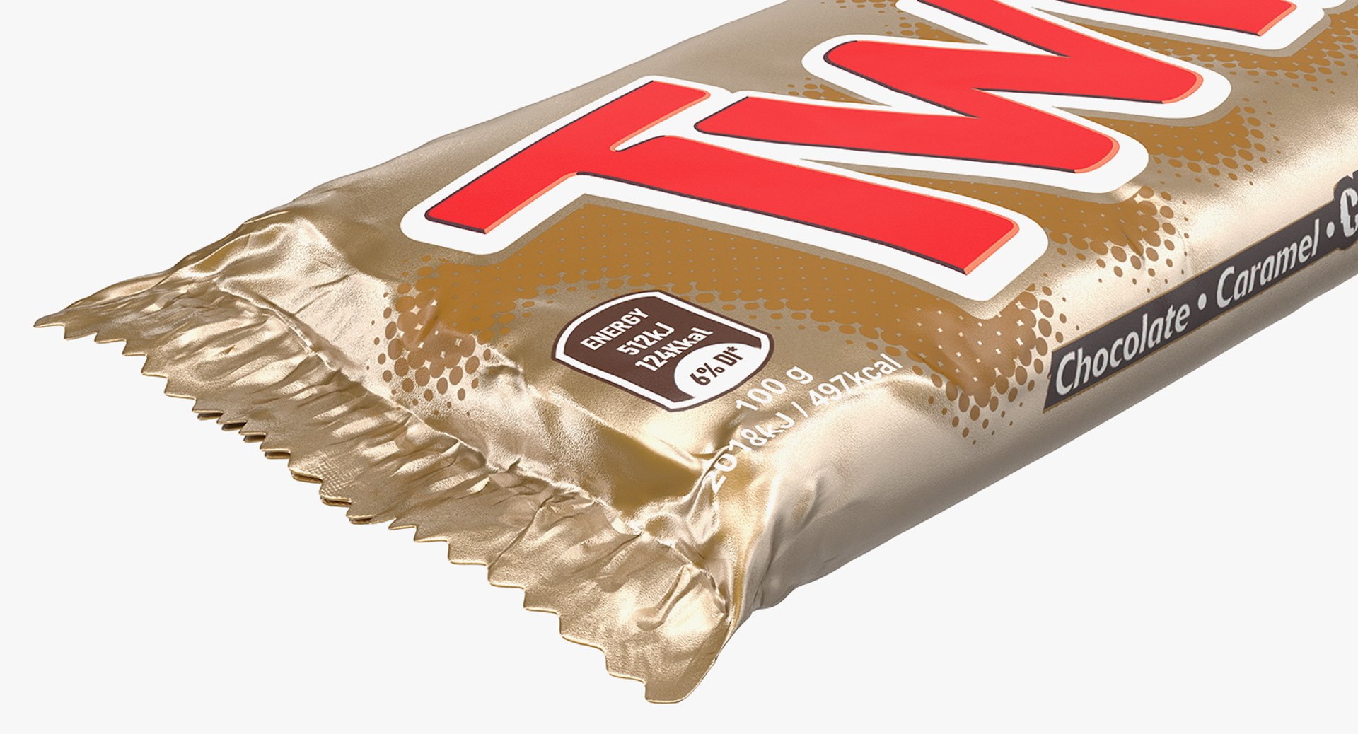 Twix Chocolate Bar 3D Model - TurboSquid 1418907