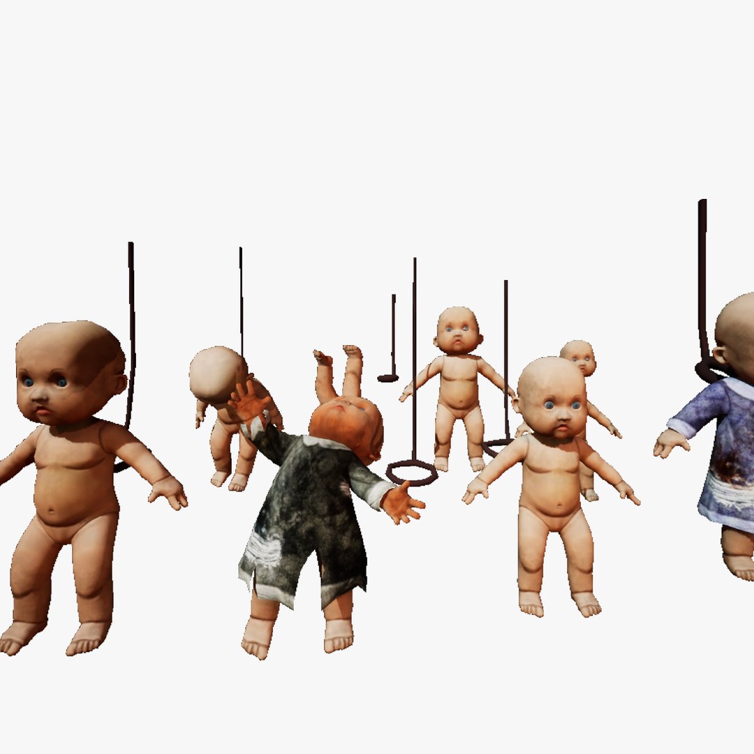 3D Scary Baby Toys Collection Model - TurboSquid 2197621